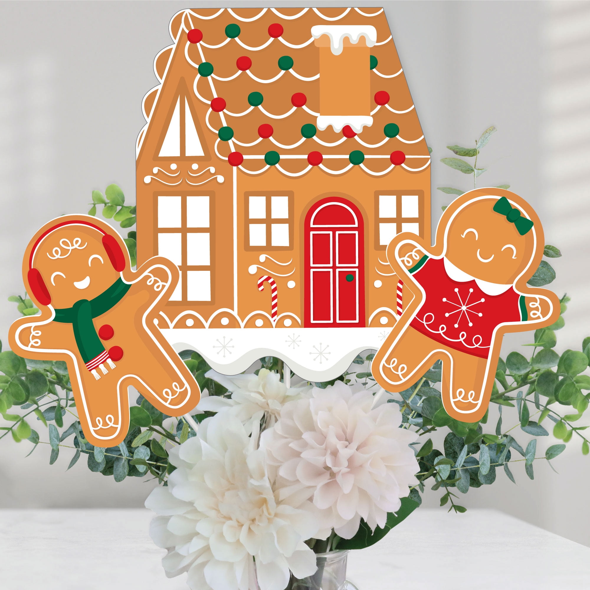 Big Dot of Happiness Gingerbread Christmas - Gingerbread Man Holiday ...