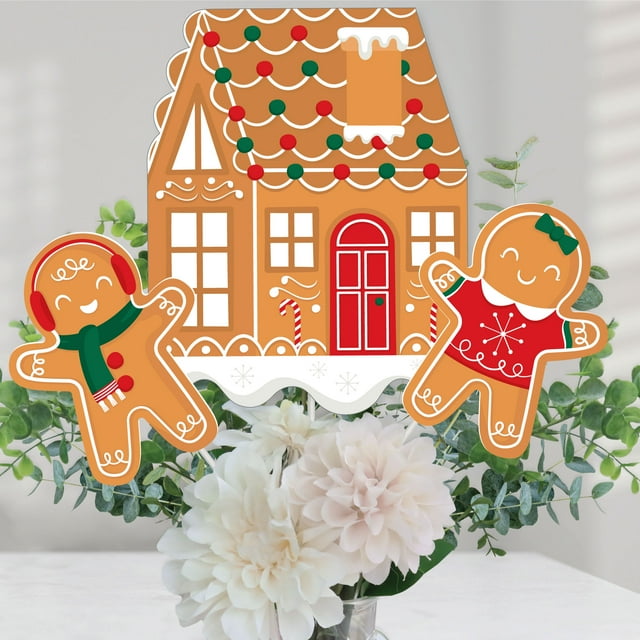 Big Dot of Happiness Gingerbread Christmas - Gingerbread Man Holiday ...