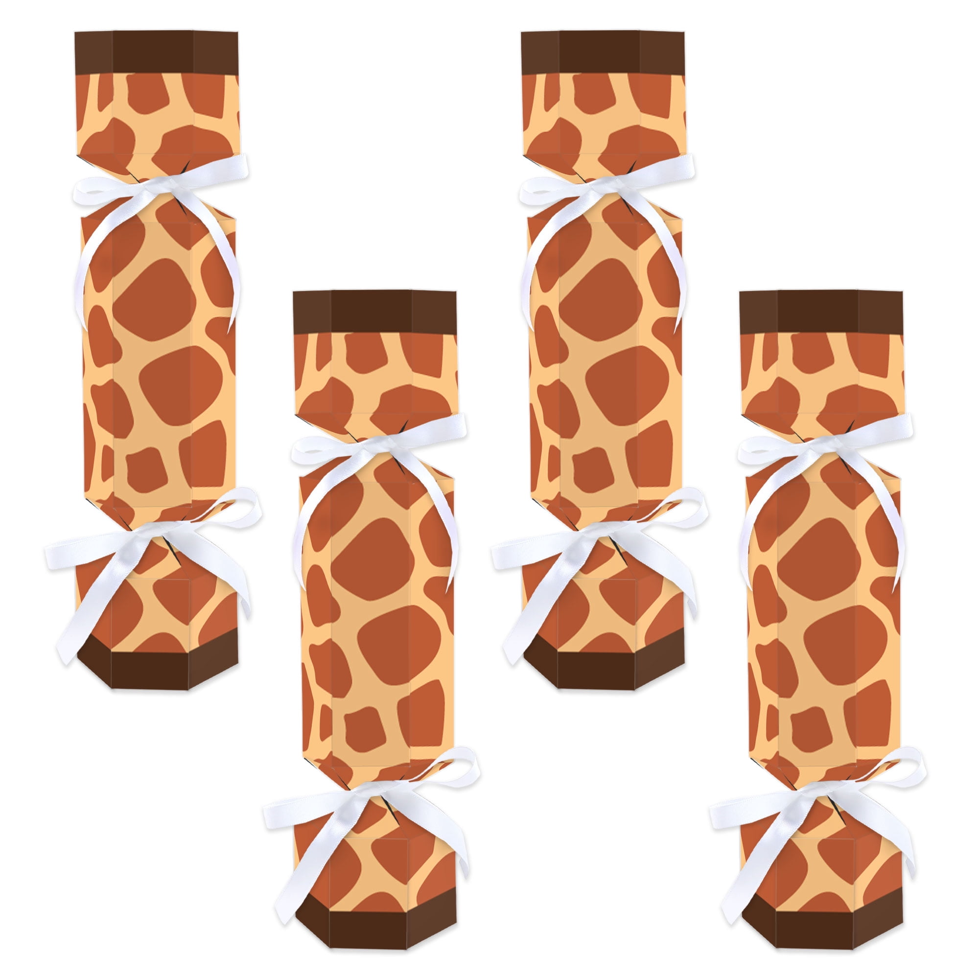 Big Dot of Happiness Giraffe Print - No Snap Safari Party Table Favors ...