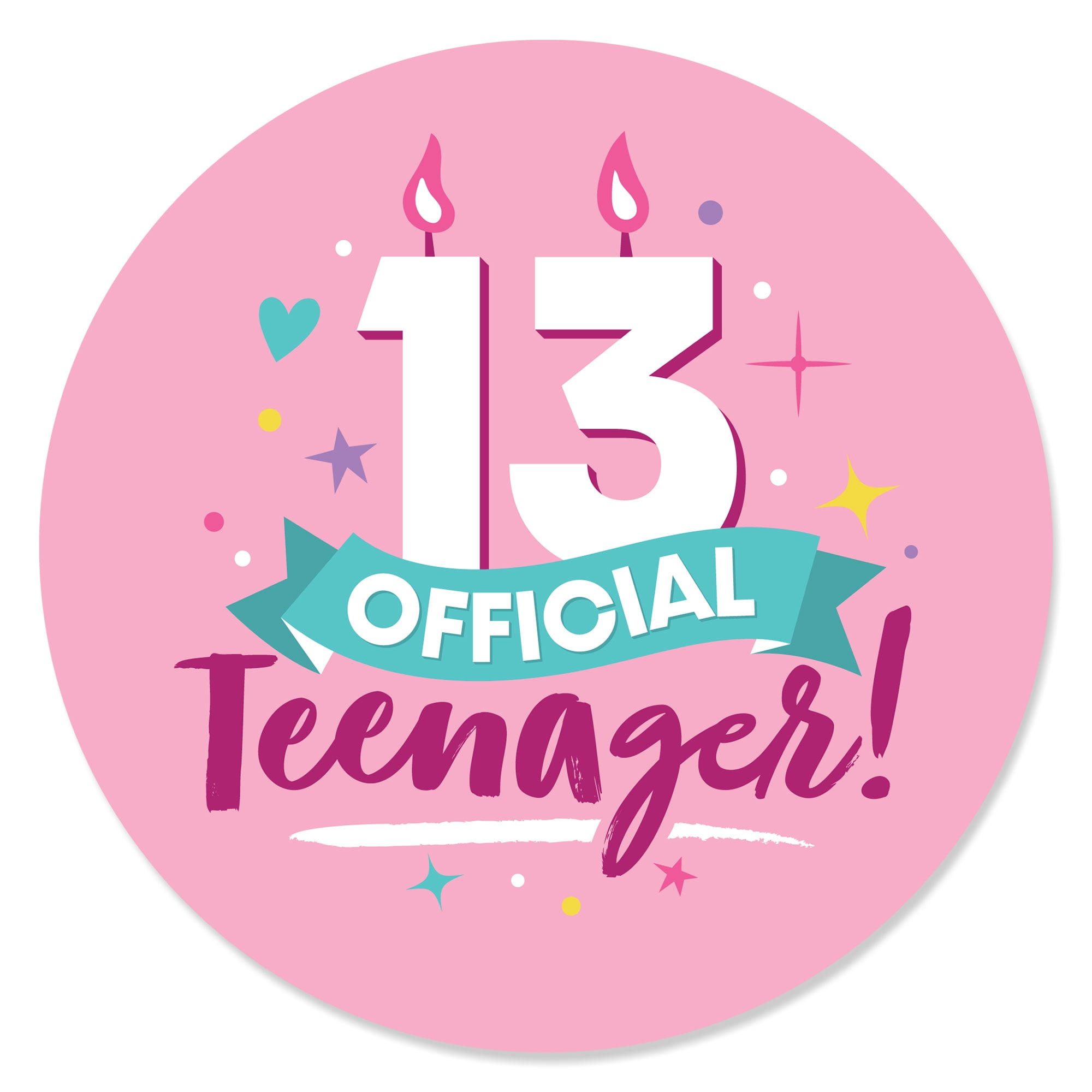 Big Dot of Happiness Girl 13th Birthday - Official Teenager Birthday ...