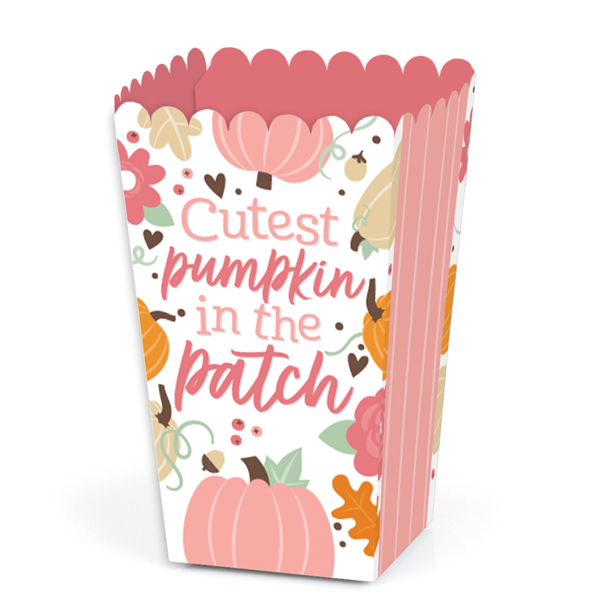 Big Dot of Happiness Girl Little Pumpkin - Fall Birthday Party or Baby Shower Favor Popcorn ...
