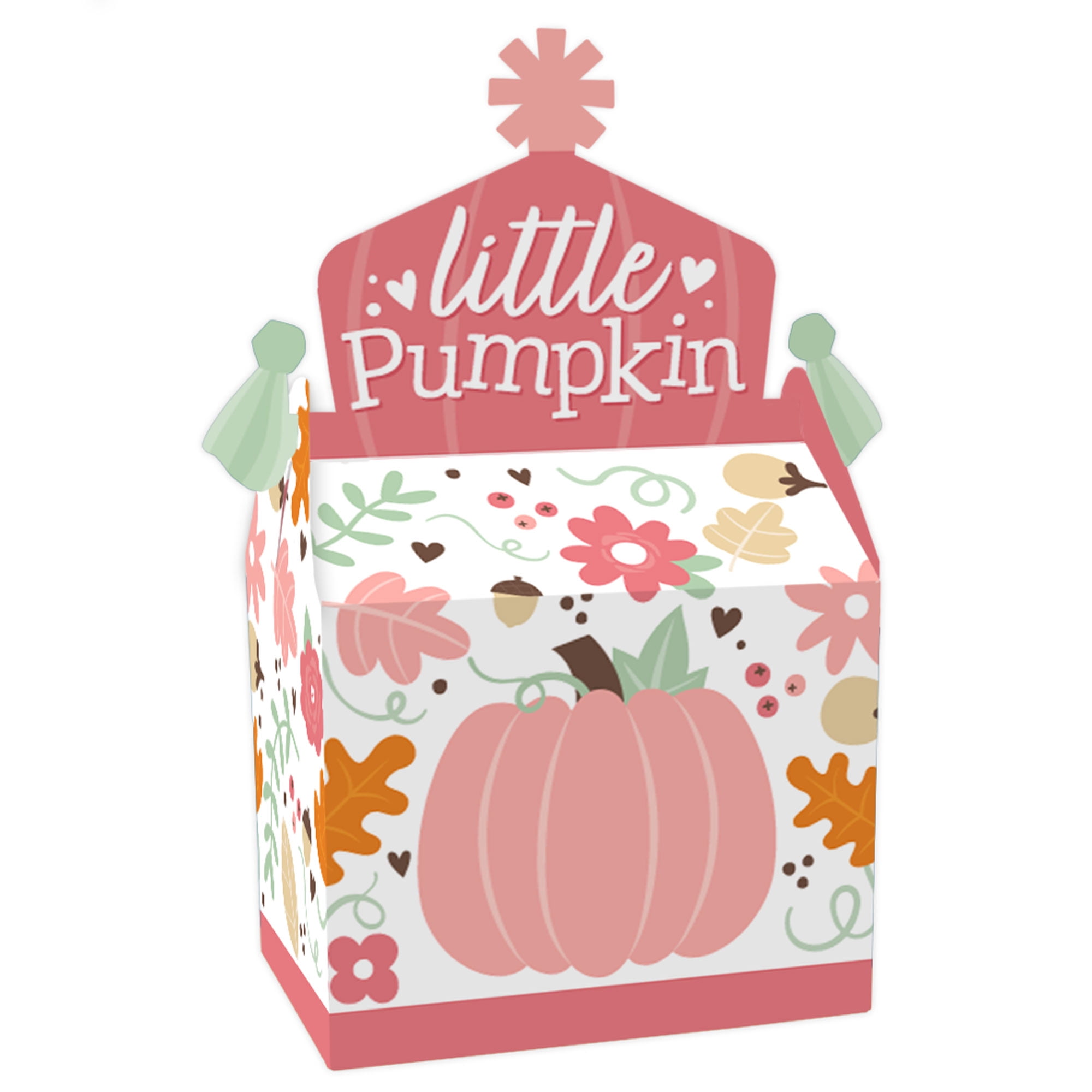 Big Dot of Happiness Girl Little Pumpkin - Treat Box Party Favors ...