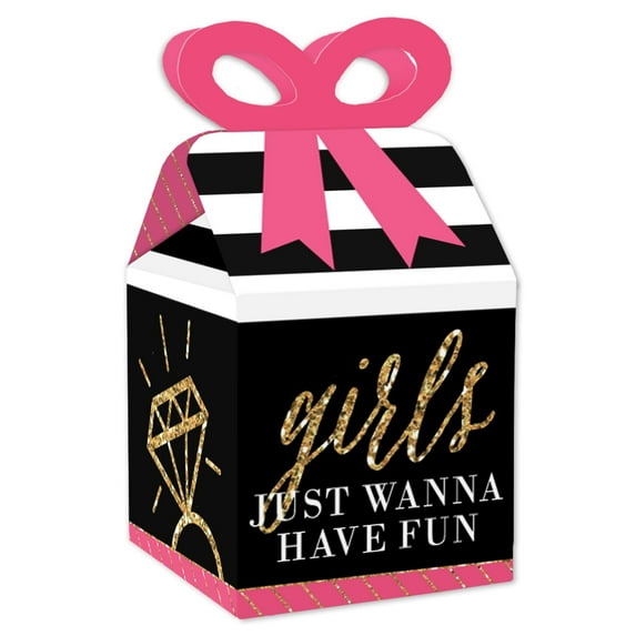 Big Dot of Happiness Girls Night Out - Square Favor Gift Boxes ...
