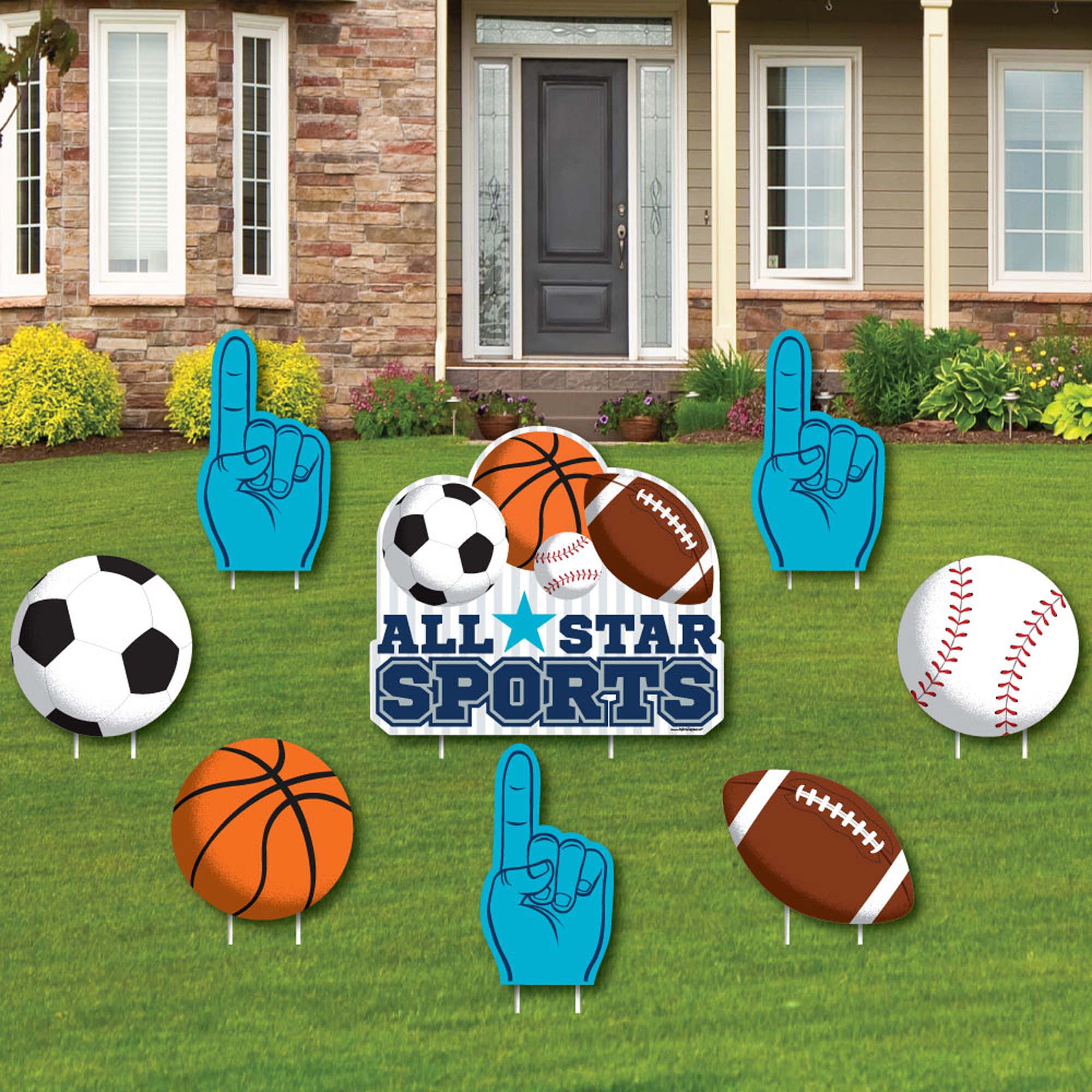 Big Dot of Happiness Go, Fight, Win - Sports - Yard Sign & Outdoor Lawn ...