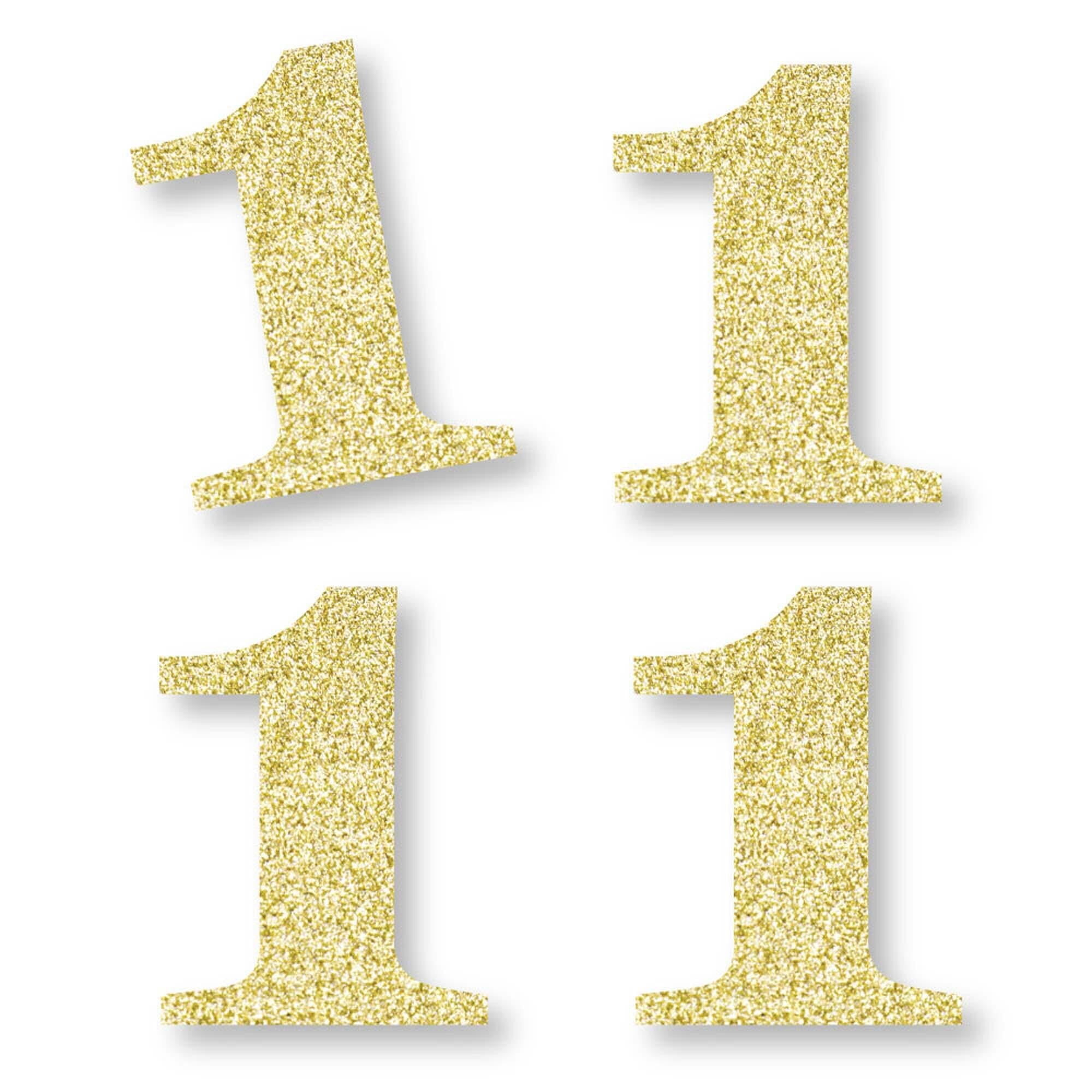 Big Dot of Happiness Gold Glitter 1 - No-Mess Real Gold Glitter Cut-Out ...