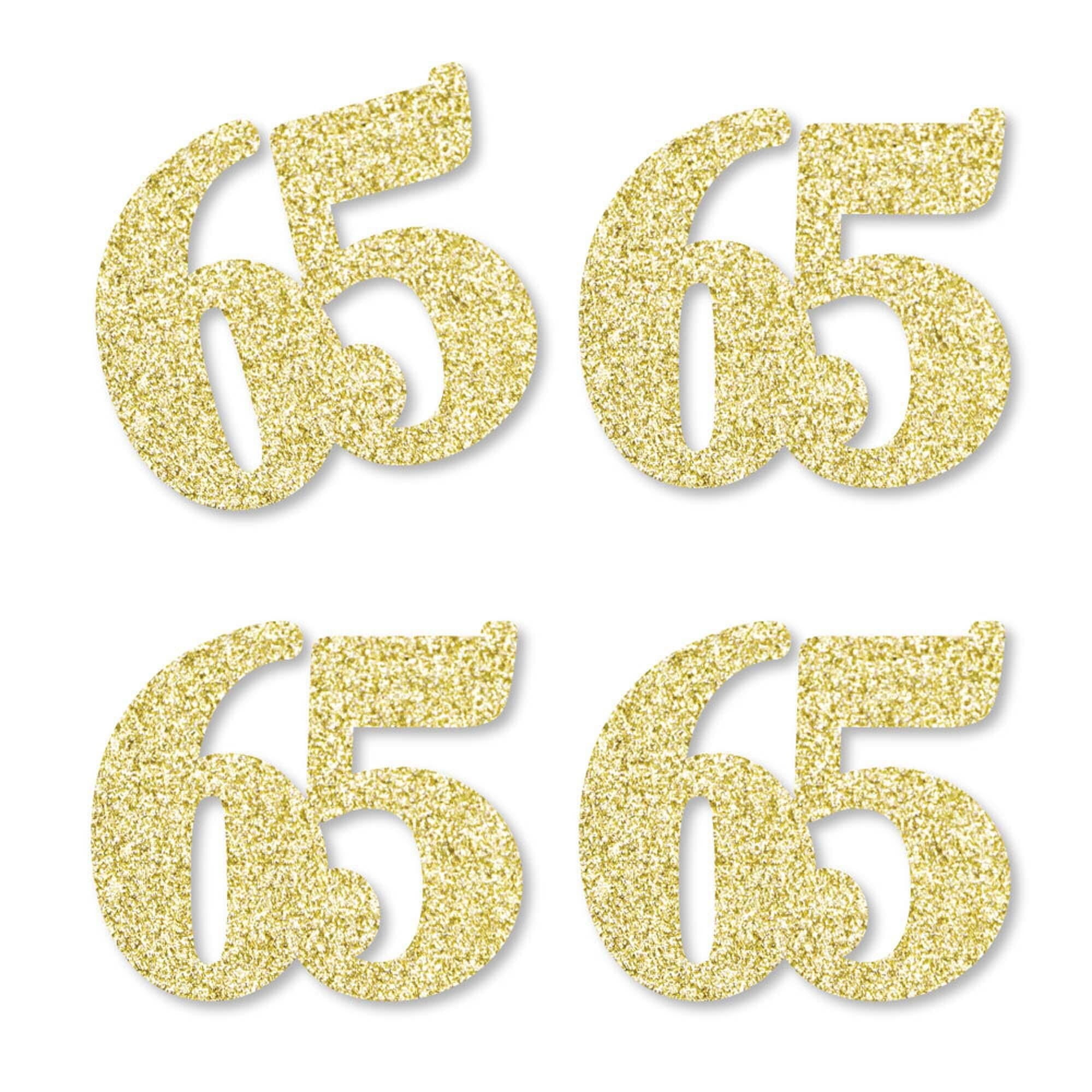 Big Dot of Happiness Gold Glitter 65 - No-Mess Real Gold Glitter Cut ...