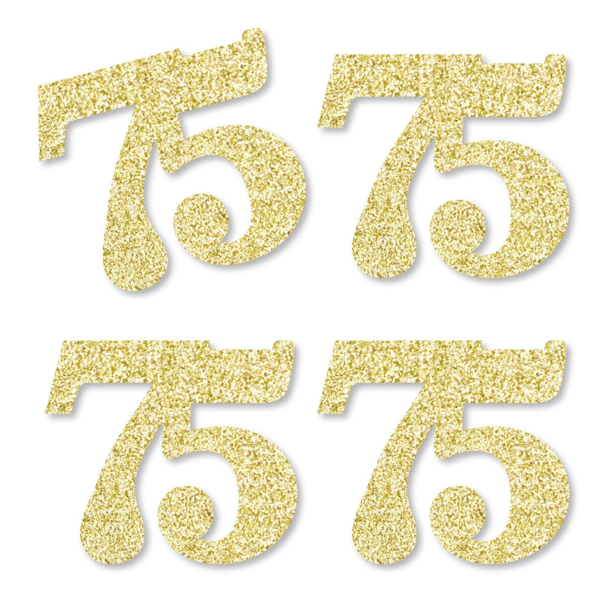 Big Dot of Happiness Gold Glitter 75 - No-Mess Real Gold Glitter Cut ...