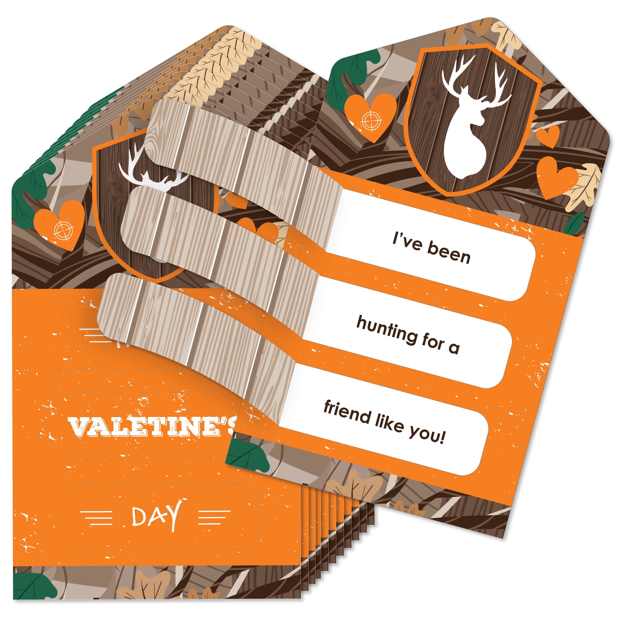 Big Dot of Happiness Gone Hunting - Deer Hunting Camo Cards for Kids ...