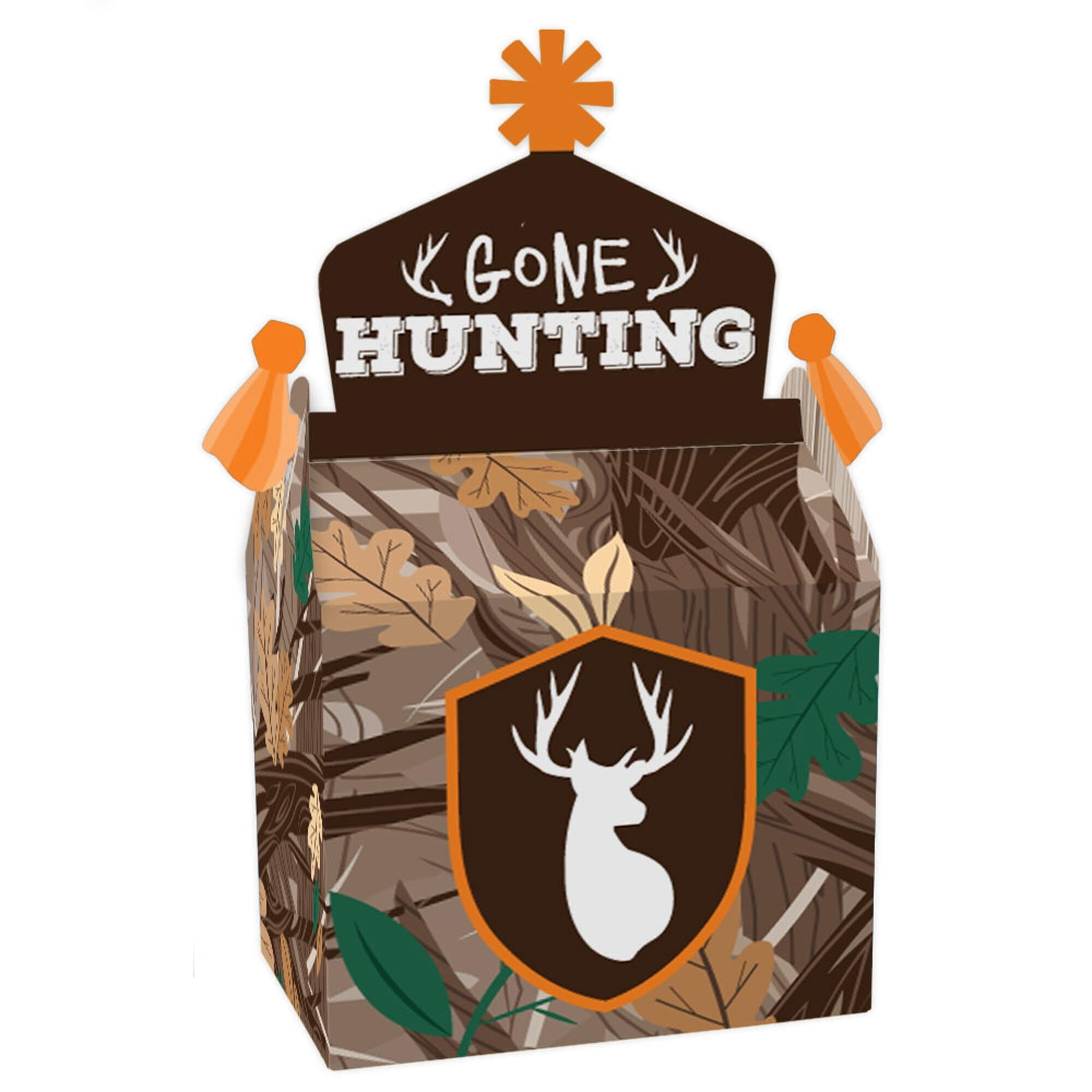 Big Dot of Happiness Gone Hunting - Treat Box Party Favors - Deer ...