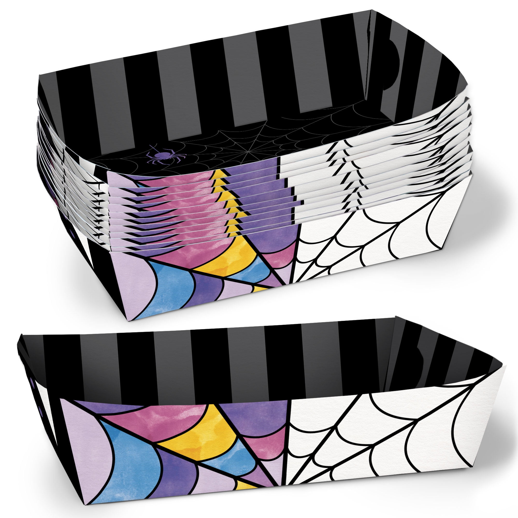 Big Dot of Happiness Goth Girl Party Paper Food Trays, Disposable Food ...