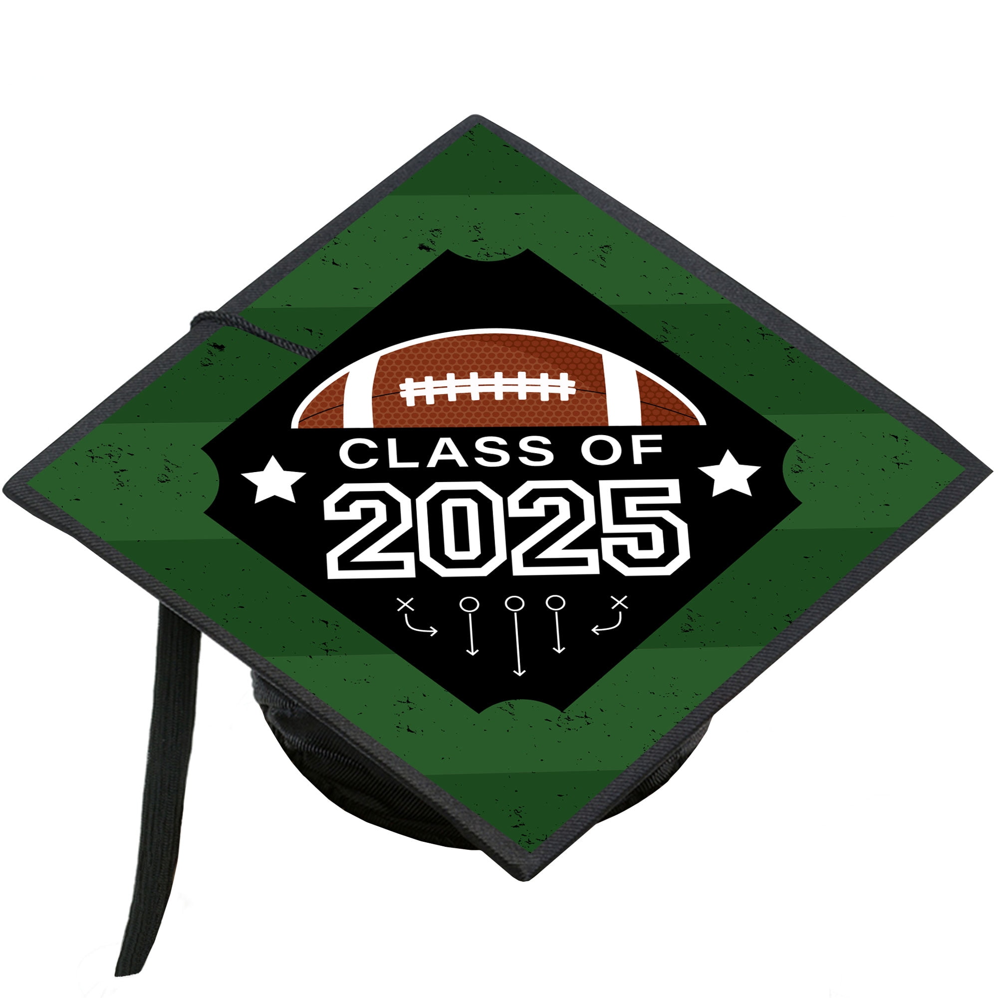 Big Dot of Happiness Grad Football - 2025 Graduation Cap Decorations ...