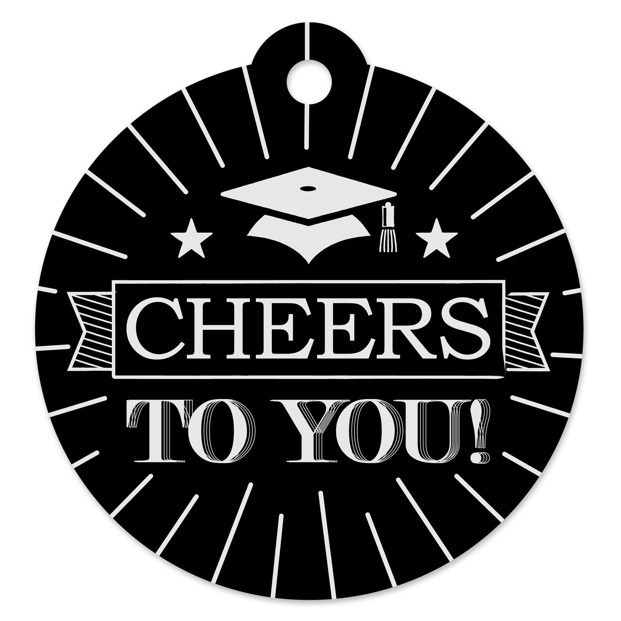 Big Dot of Happiness Graduation Cheers - Graduation Party Favor Gift ...