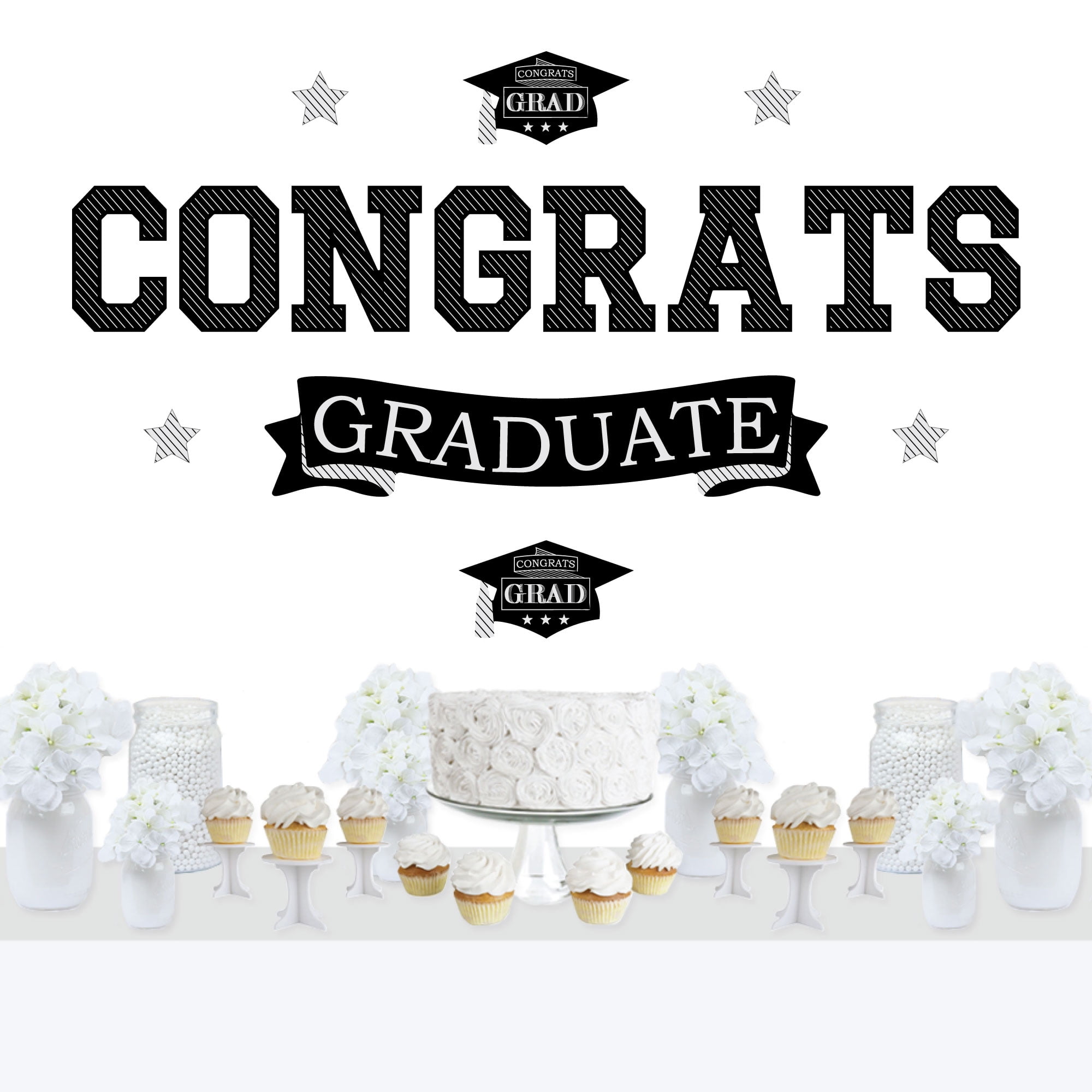 Big Dot of Happiness Graduation Cheers Party Photo Backdrop - Wall ...