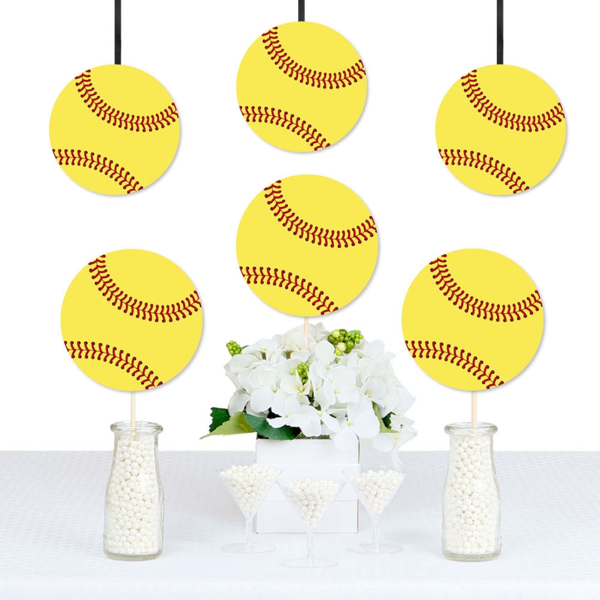 Big Dot of Happiness Grand Slam - Fastpitch Softball - Decorations DIY ...