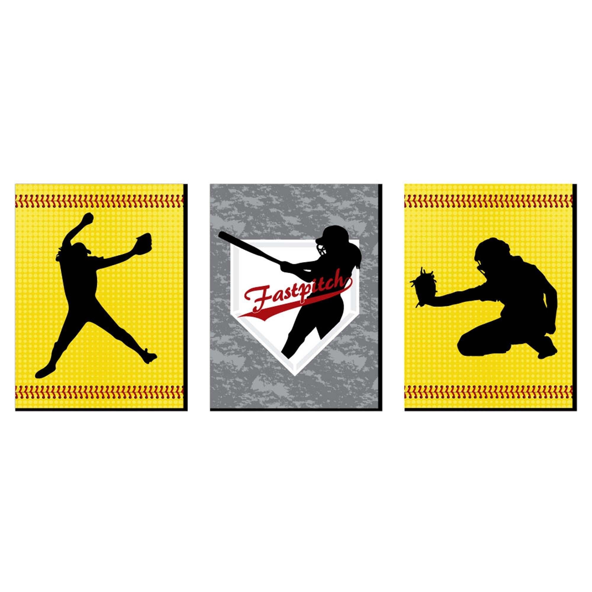 Big Dot of Happiness Grand Slam - Fastpitch Softball - Sports Nursery ...