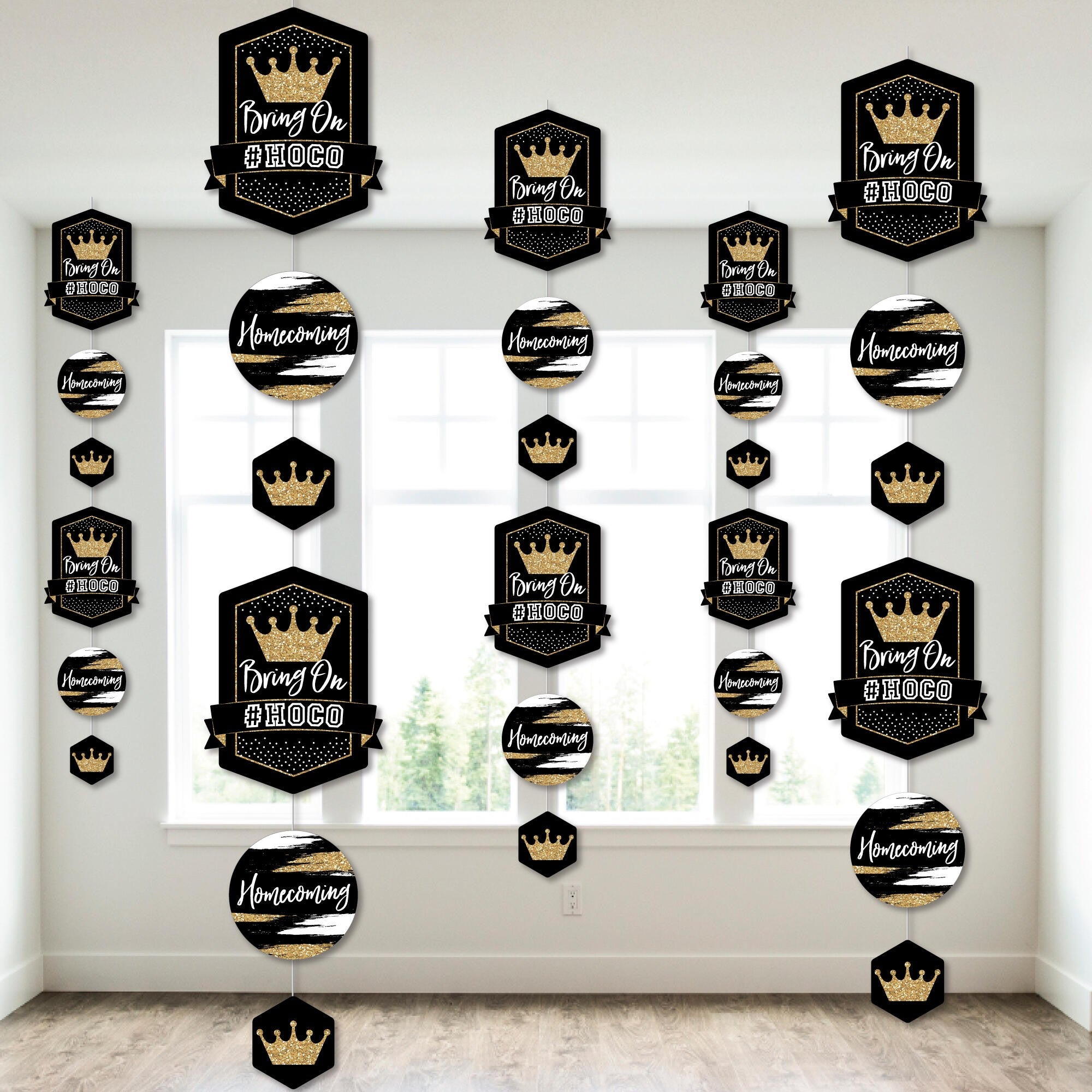 Big Dot of Happiness HOCO Dance - Homecoming DIY Dangler Backdrop ...