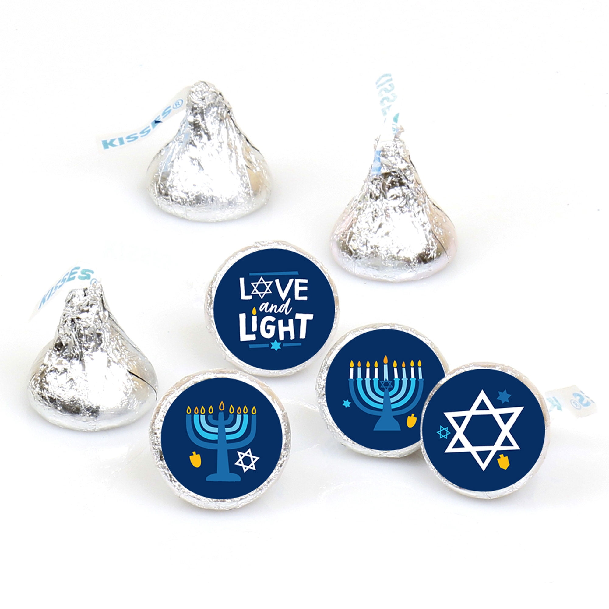 Big Dot of Happiness Hanukkah Menorah - Chanukah Holiday Party Round ...