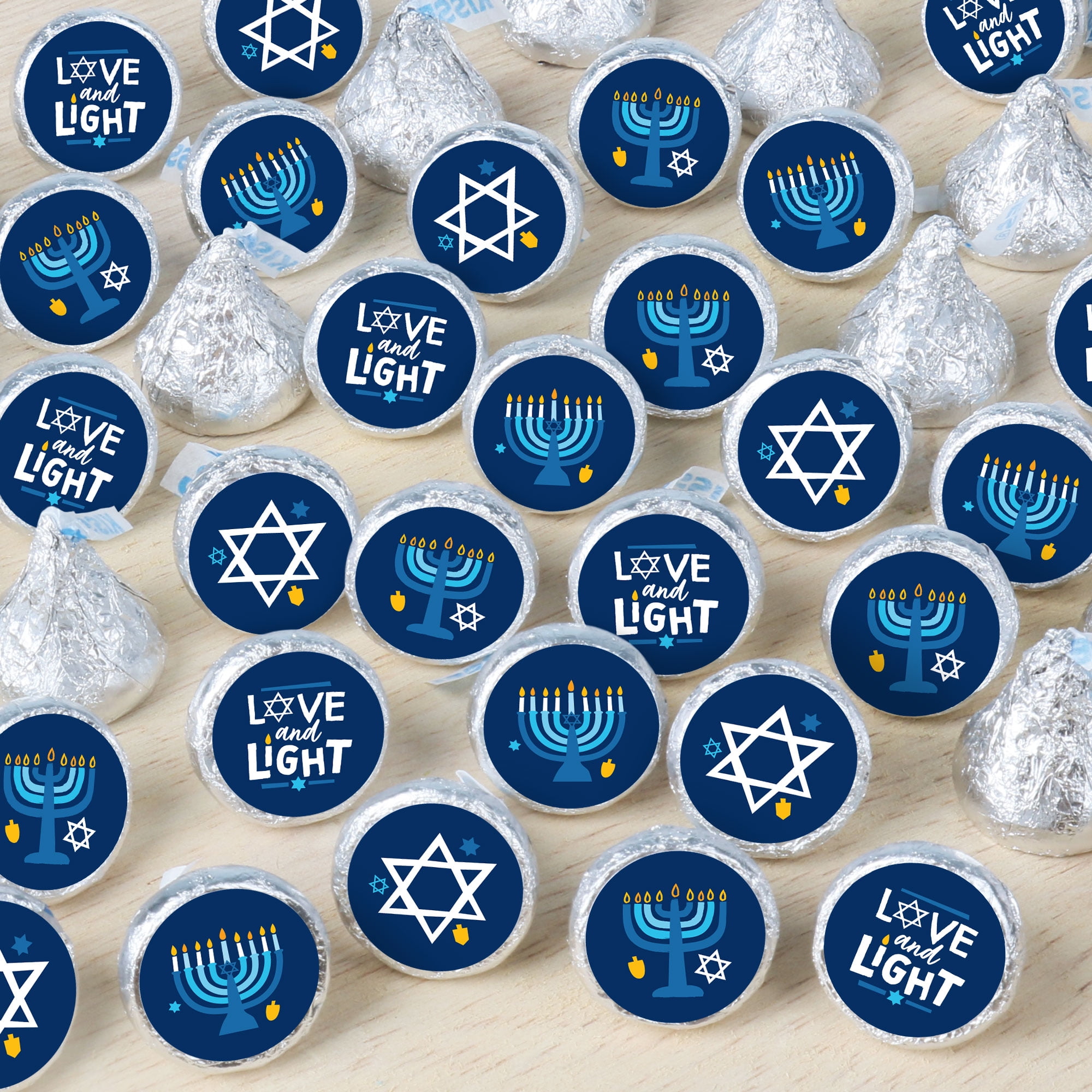 Big Dot of Happiness Hanukkah Menorah - Chanukah Holiday Party Small ...