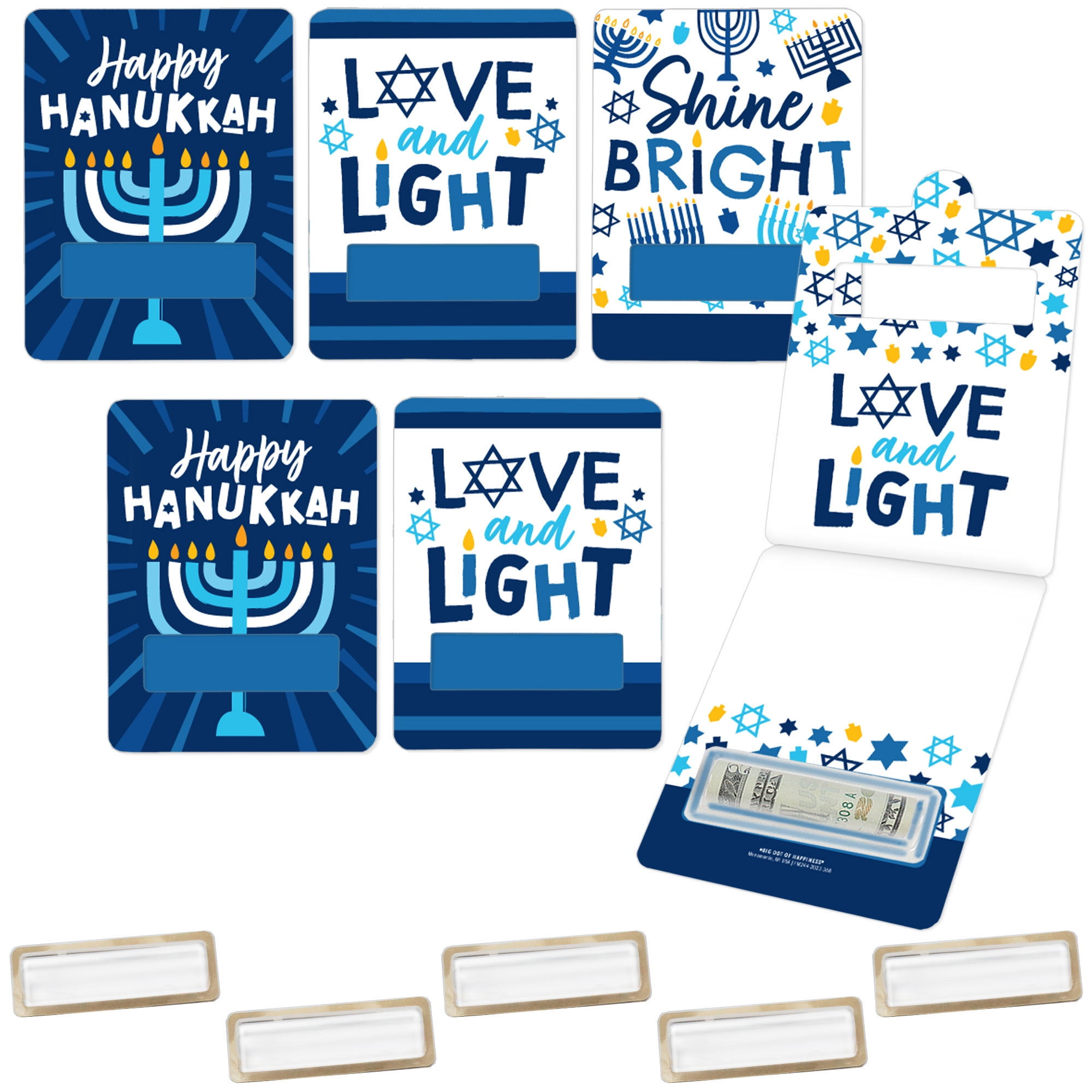 Big Dot of Happiness Hanukkah Menorah - DIY Assorted Chanukah Holiday ...