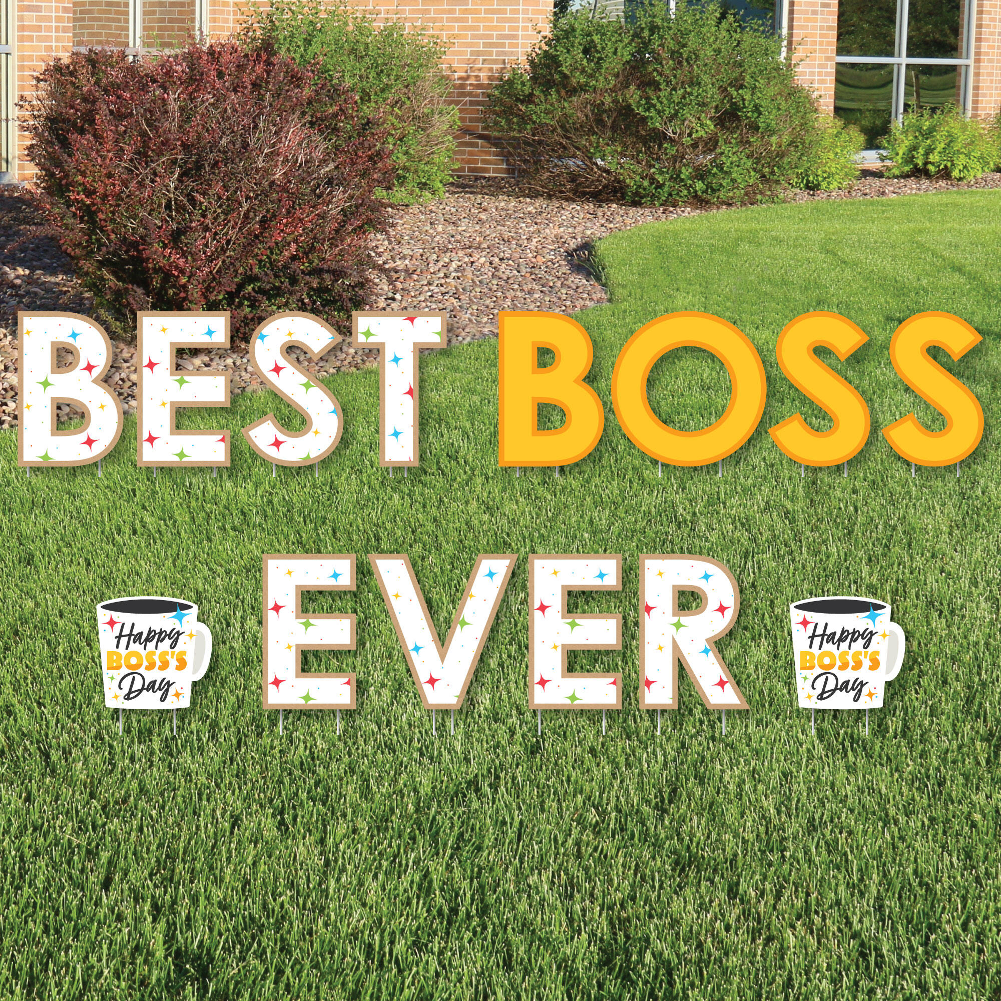 Big Dot of Happiness Happy Boss's Day - Yard Sign Outdoor Lawn ...