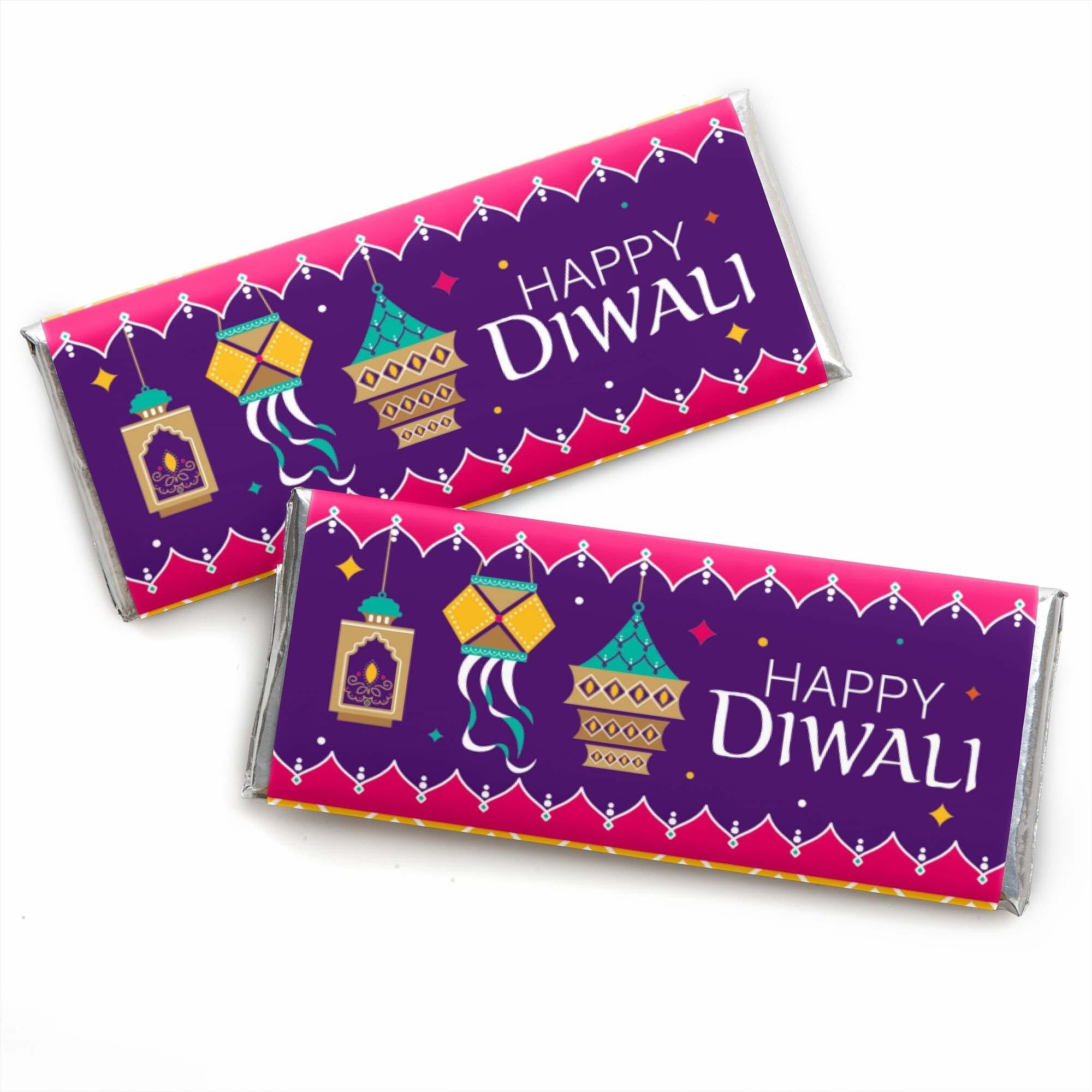 Big Dot of Happiness Happy Diwali - Candy Bar Wrapper Festival of ...