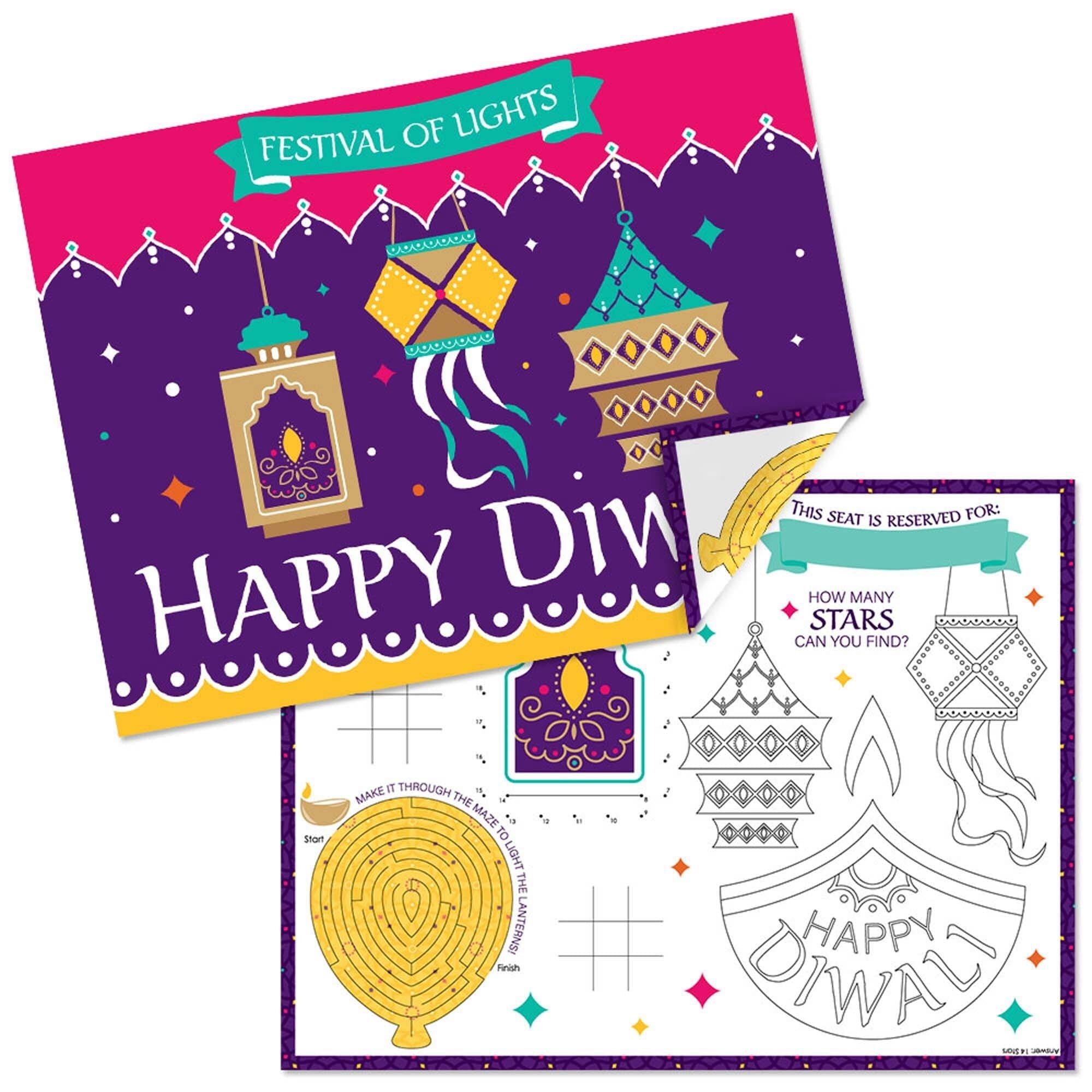 Big Dot of Happiness Happy Diwali - Paper Festival of Lights Party ...