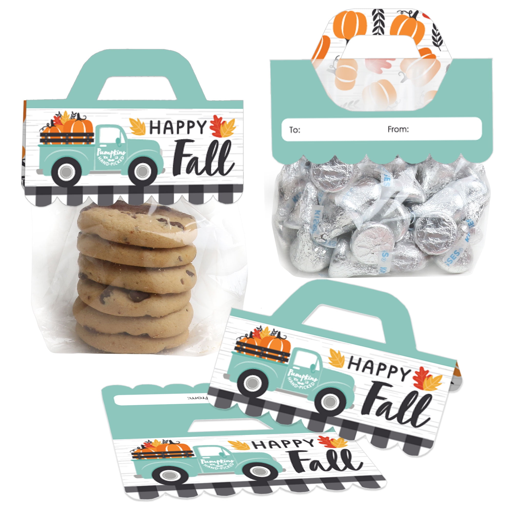 Big Dot of Happiness Happy Fall Truck - DIY Harvest Pumpkin Party Clear ...