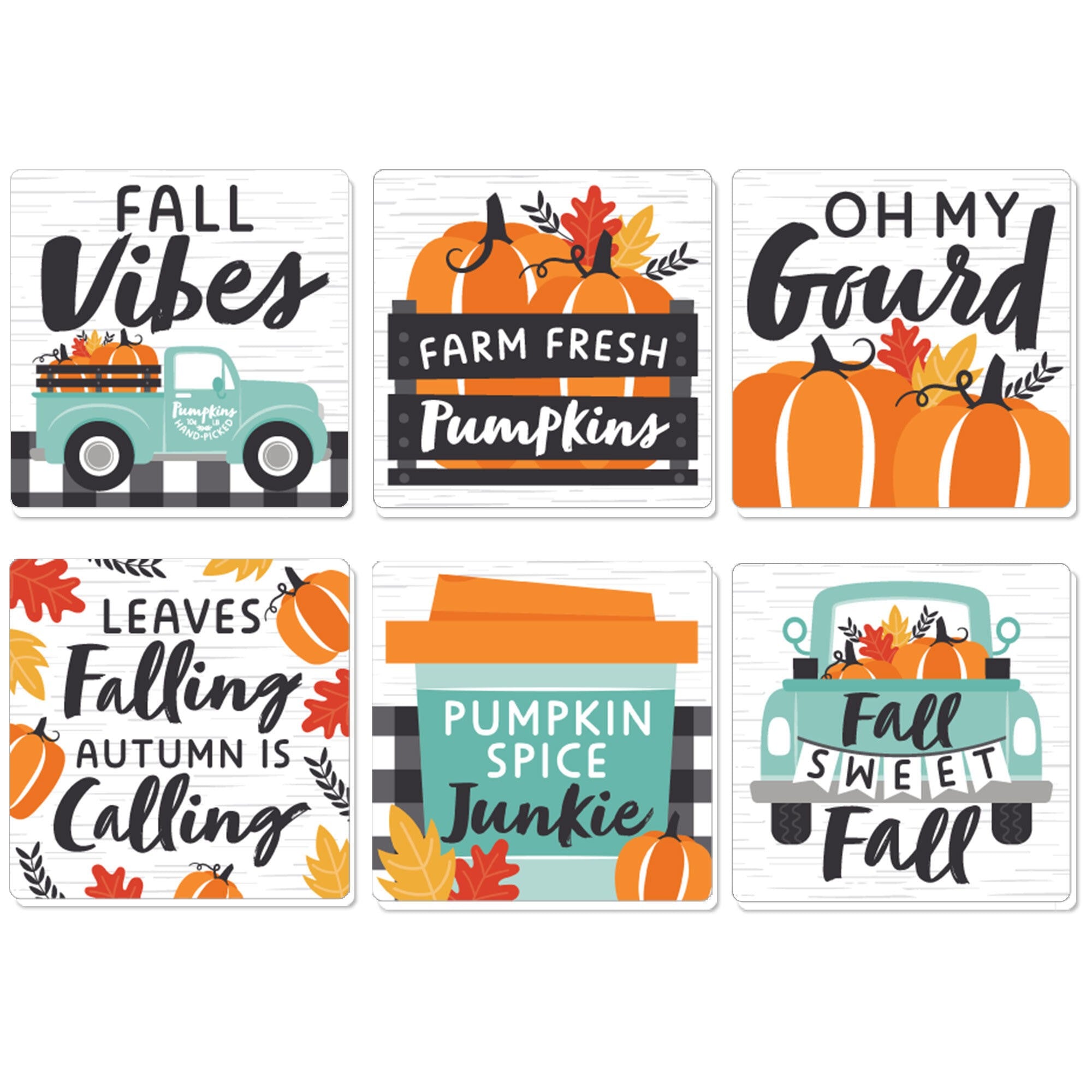 Big Dot of Happiness Happy Fall Truck - Funny Harvest Pumpkin Party ...