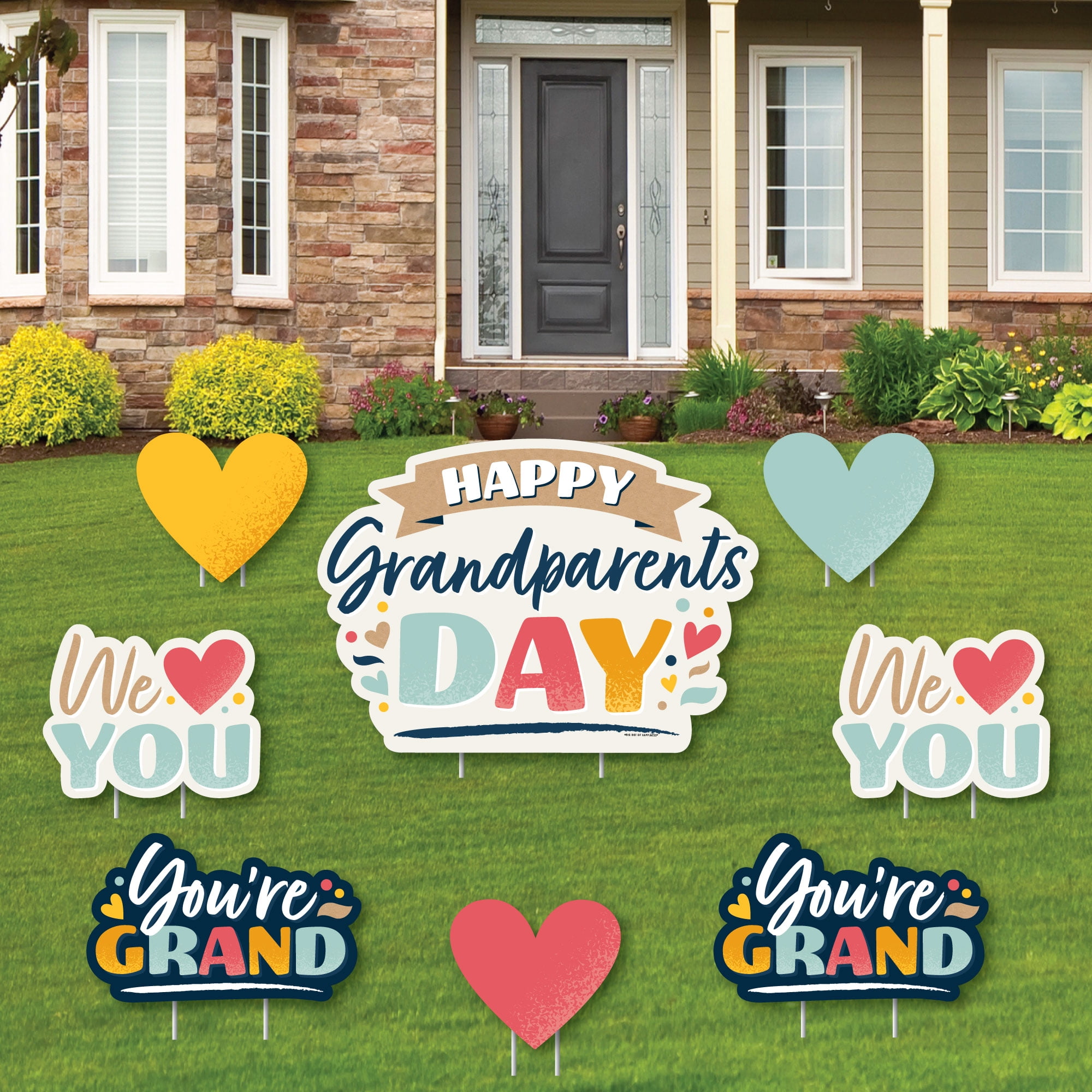 Big Dot of Happiness Happy Grandparents Day - Yard Sign and Outdoor ...