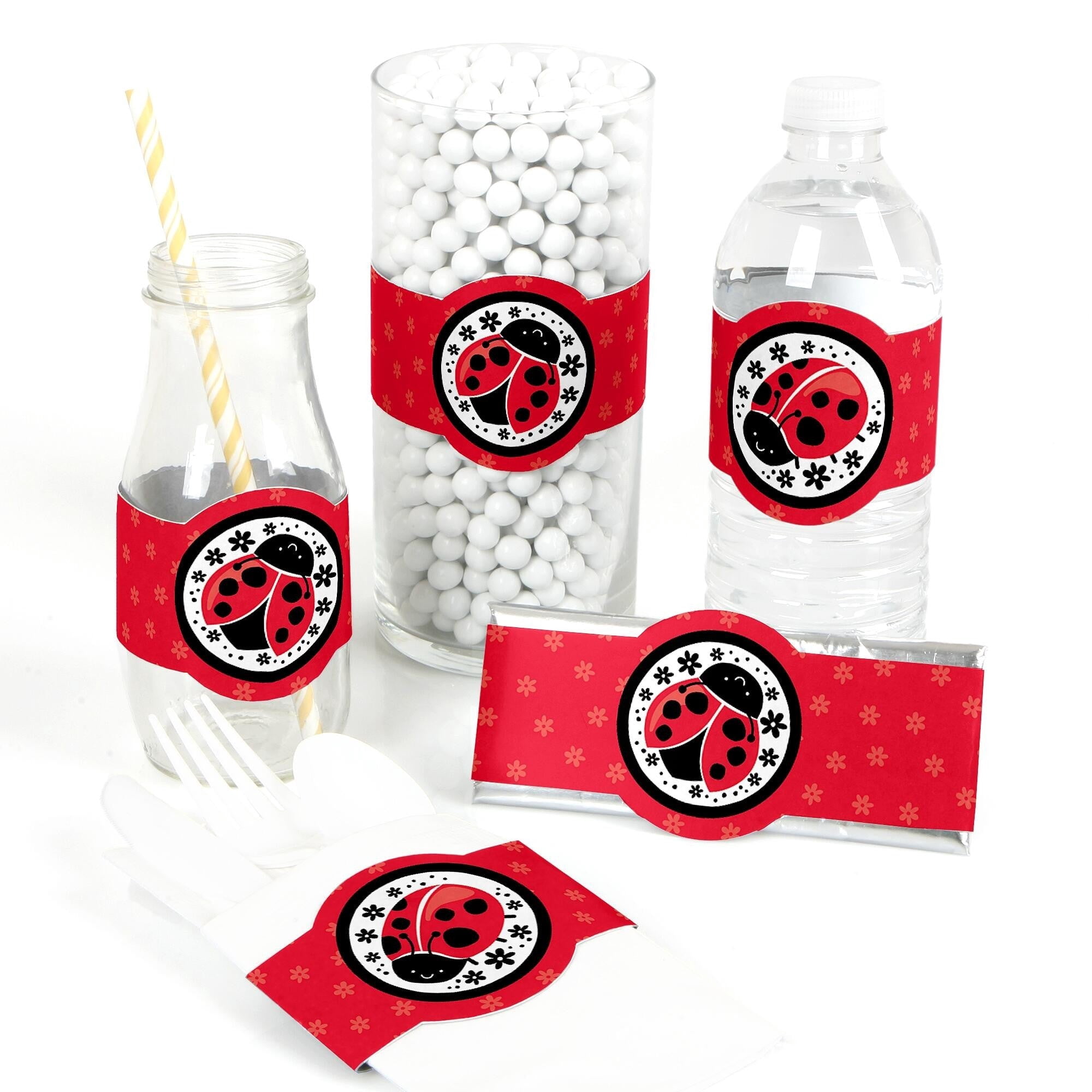 Big Dot of Happiness Happy Little Ladybug - DIY Party Supplies - Baby ...