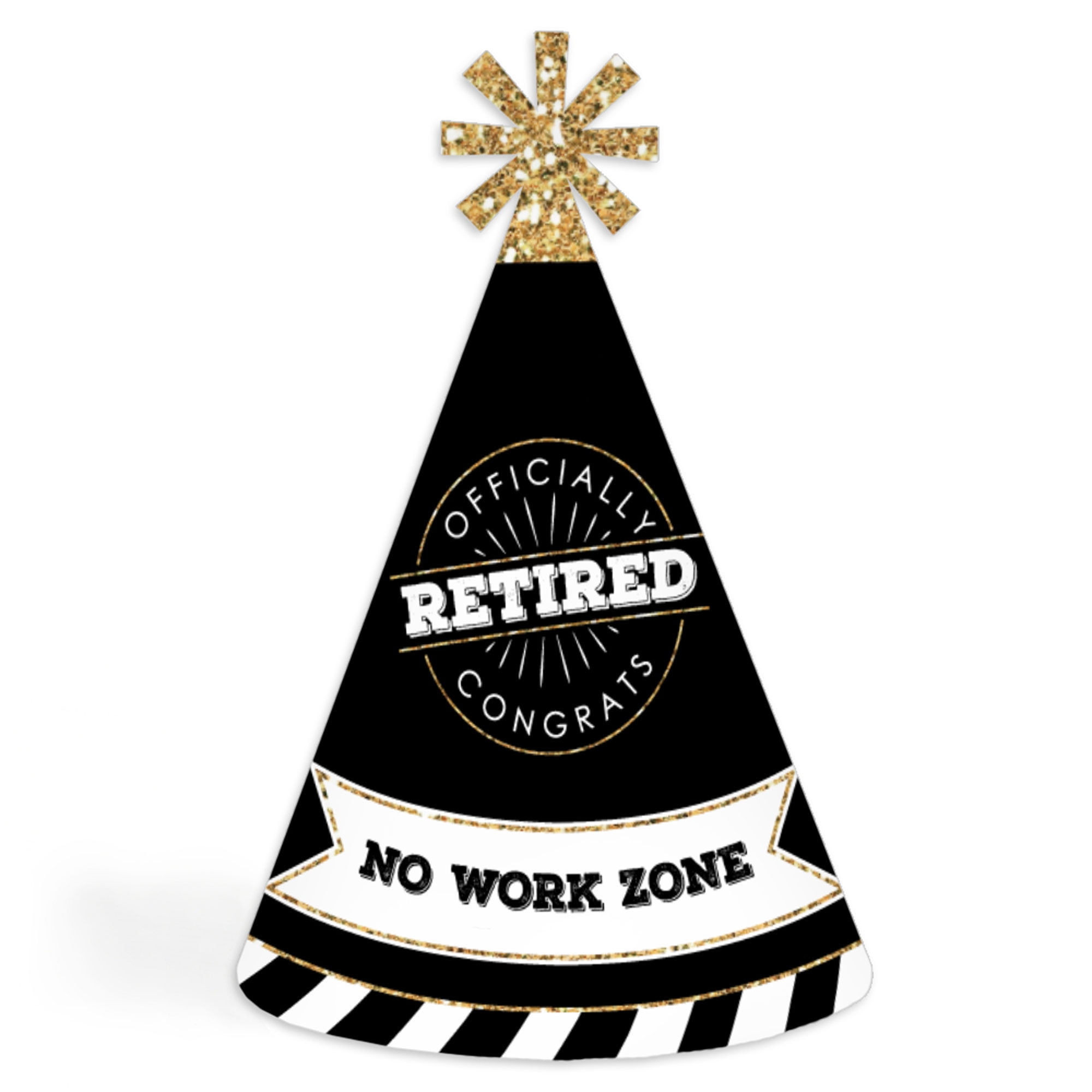 Big Dot of Happiness Happy Retirement - Cone Party Hats for Adults ...