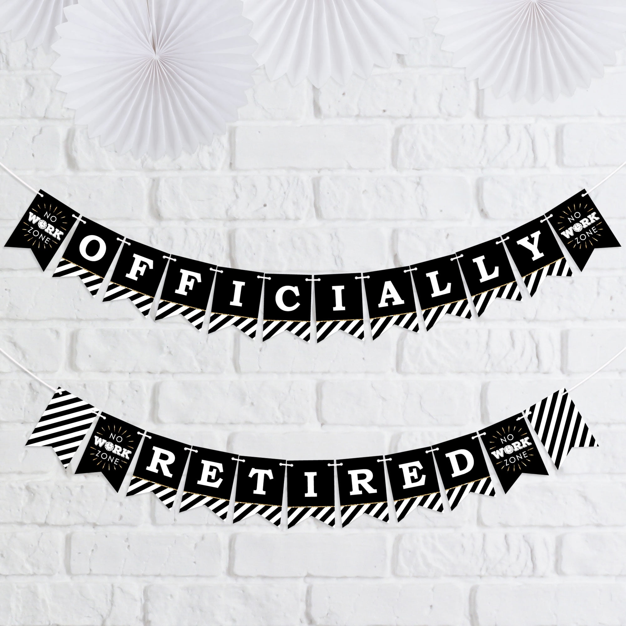 Big Dot of Happiness Happy Retirement - Retirement Party Mini Pennant ...
