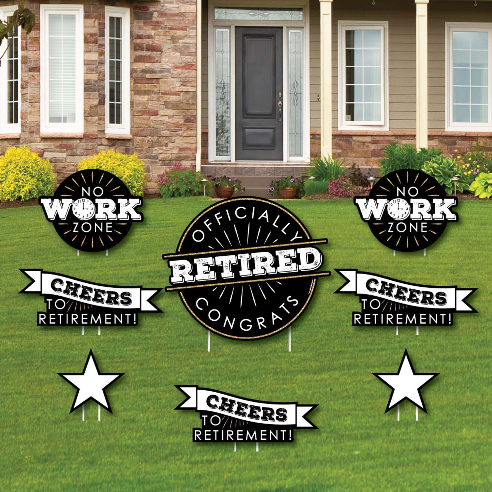 Big Dot of Happiness Happy Retirement - Yard Sign & Outdoor Lawn ...