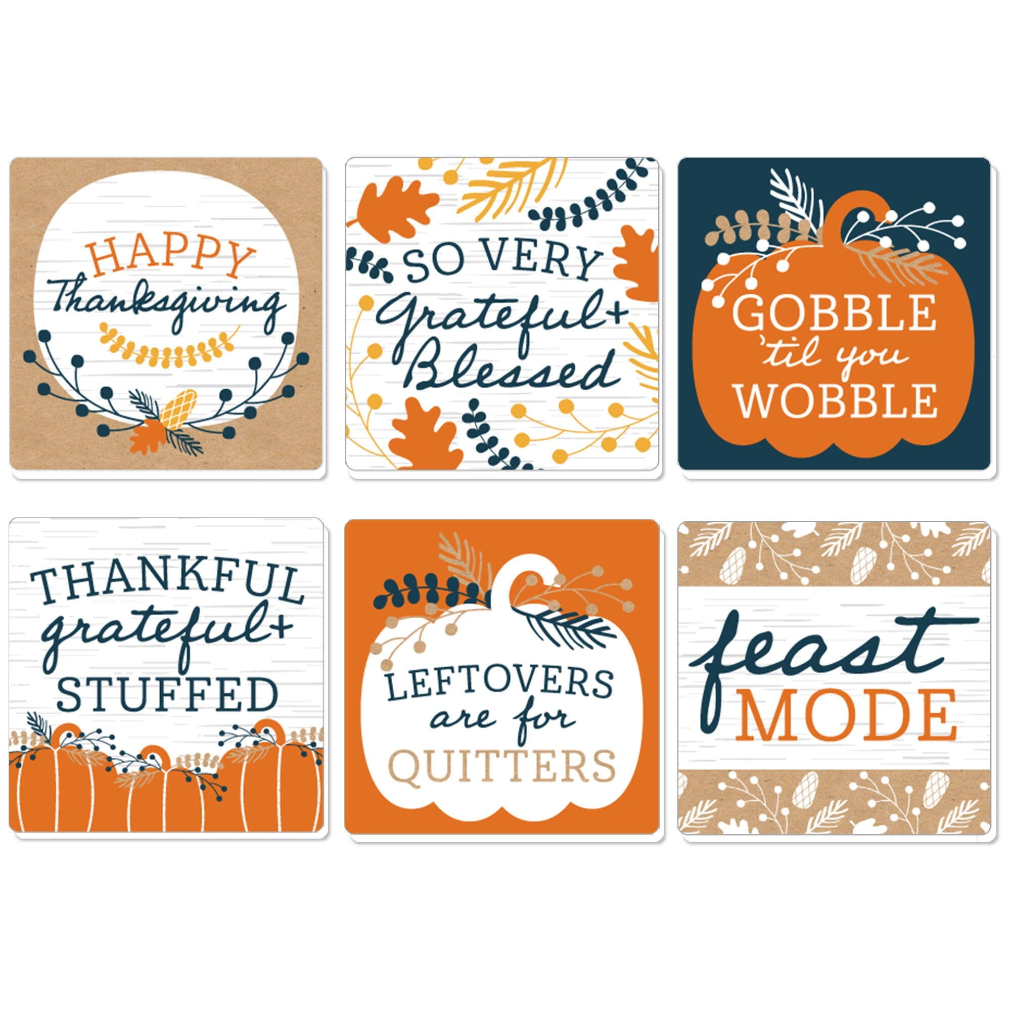 Big Dot of Happiness Happy Thanksgiving - Funny Fall Harvest Party ...