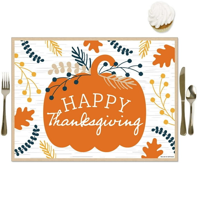 Big Dot of Happiness Happy Thanksgiving - Party Table Decorations ...