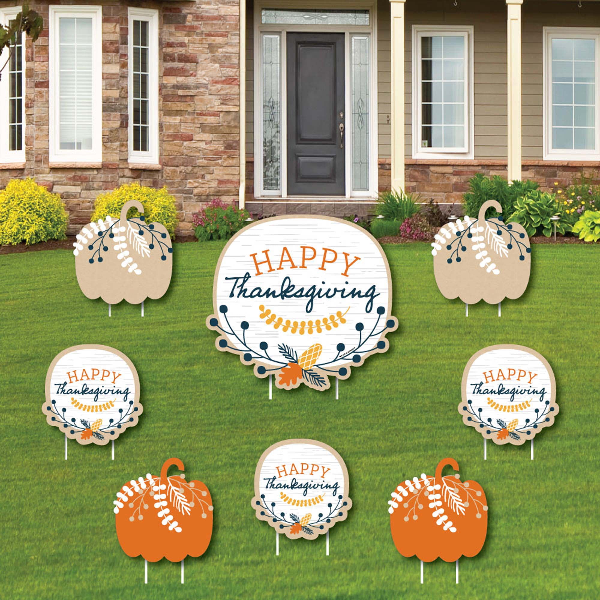 Big Dot of Happiness Happy Thanksgiving - Yard Sign and Outdoor Lawn ...
