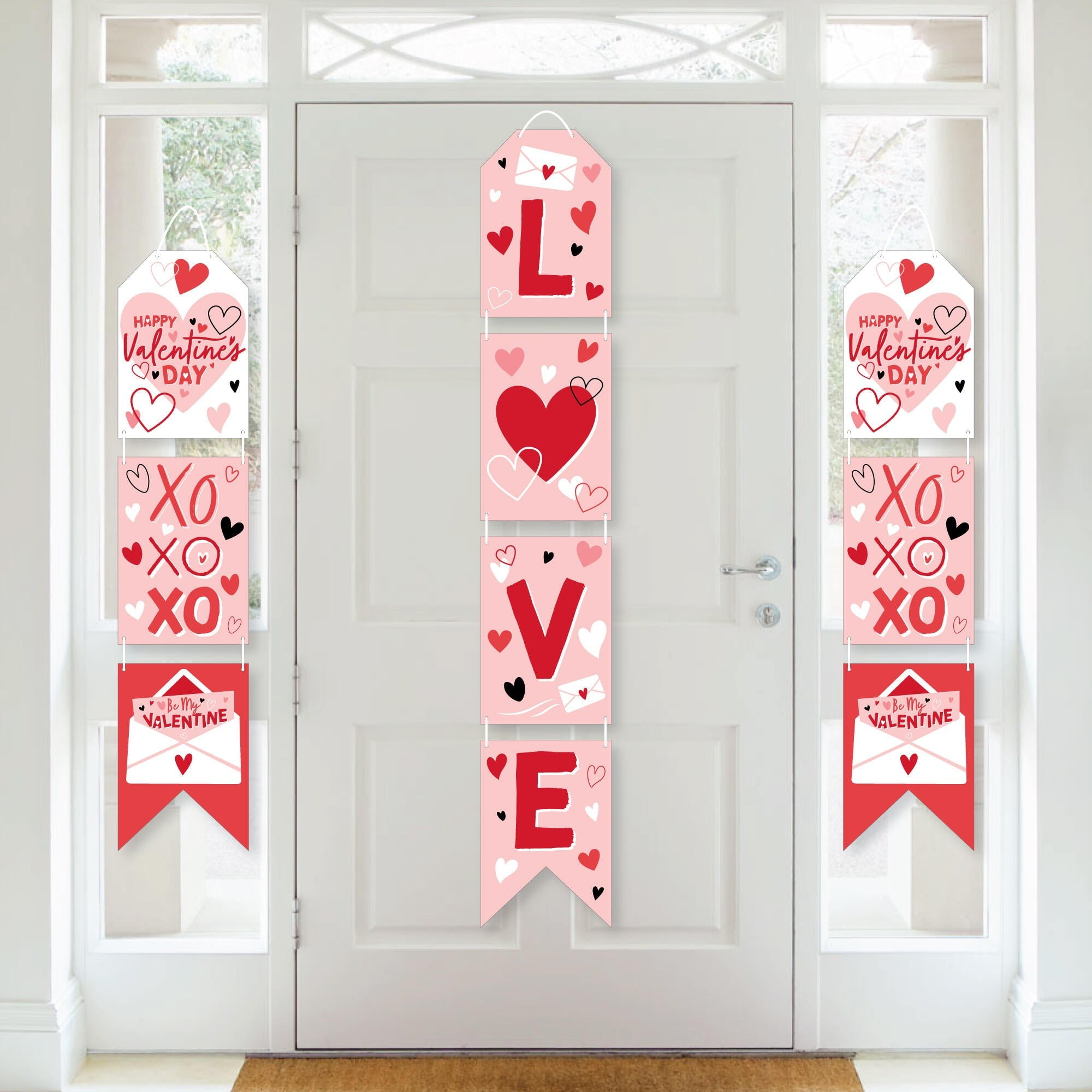 Big Dot of Happiness Valentine's Day Vertical Hanging Door Banners ...