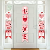 Big Dot of Happiness Valentine's Day Vertical Hanging Door Banners ...