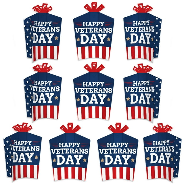 Big Dot of Happiness Happy Veterans Day - Table Decorations - Patriotic ...