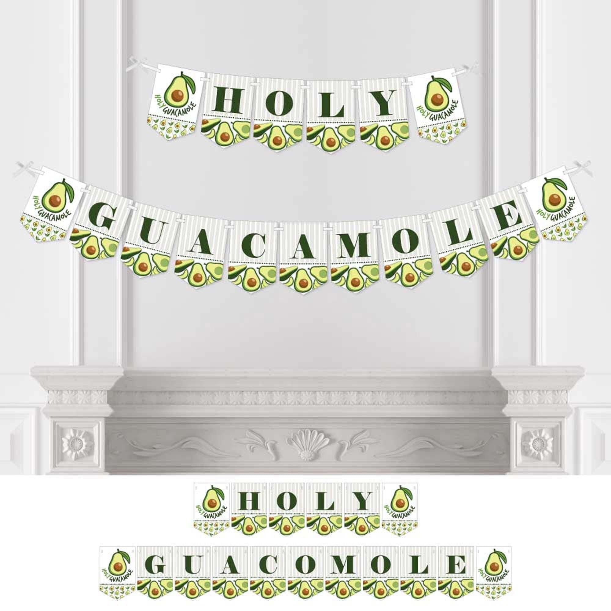 Big Dot of Happiness Hello Avocado - Fiesta Party Bunting Banner ...