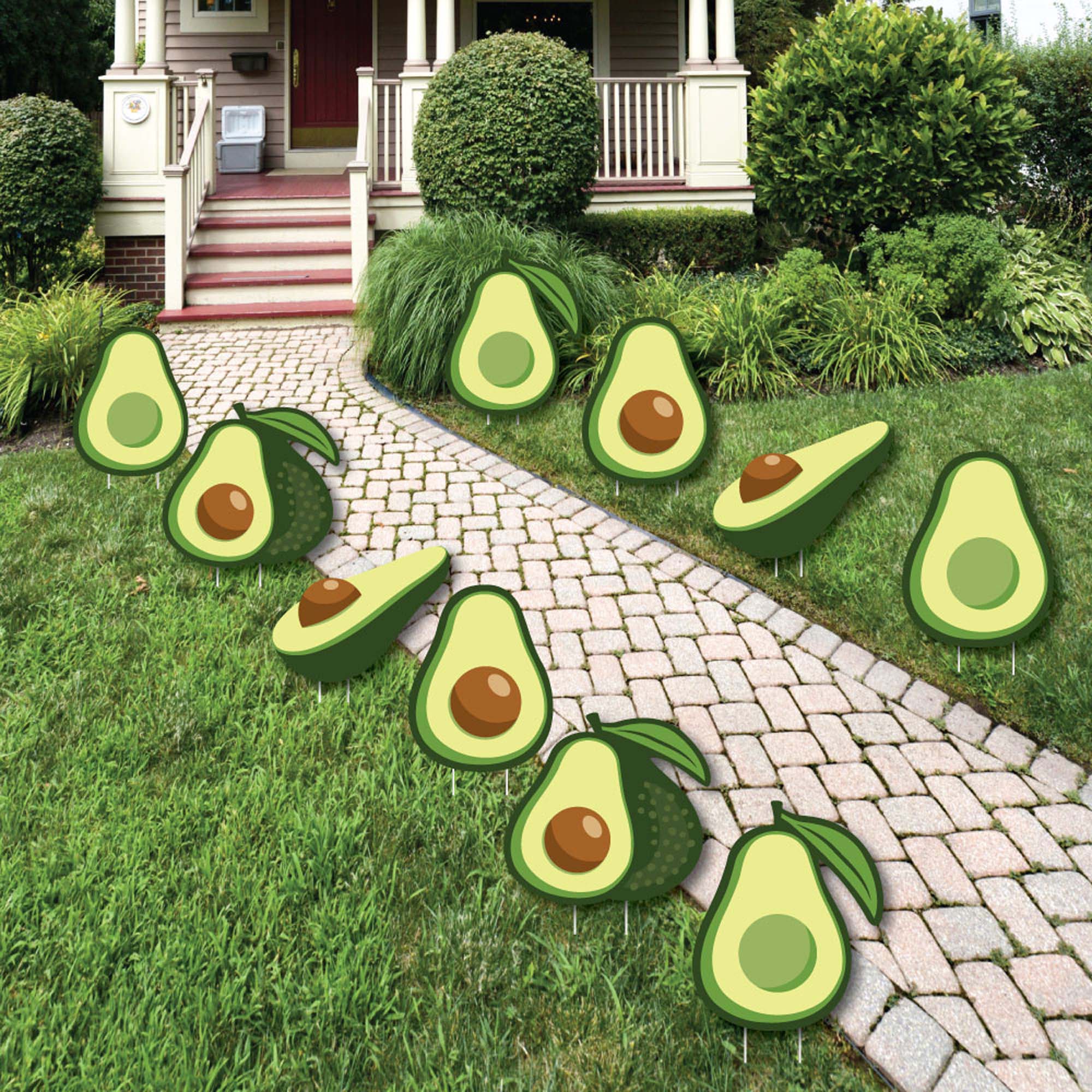 Big Dot of Happiness Hello Avocado - Lawn Decorations - Outdoor Fiesta ...