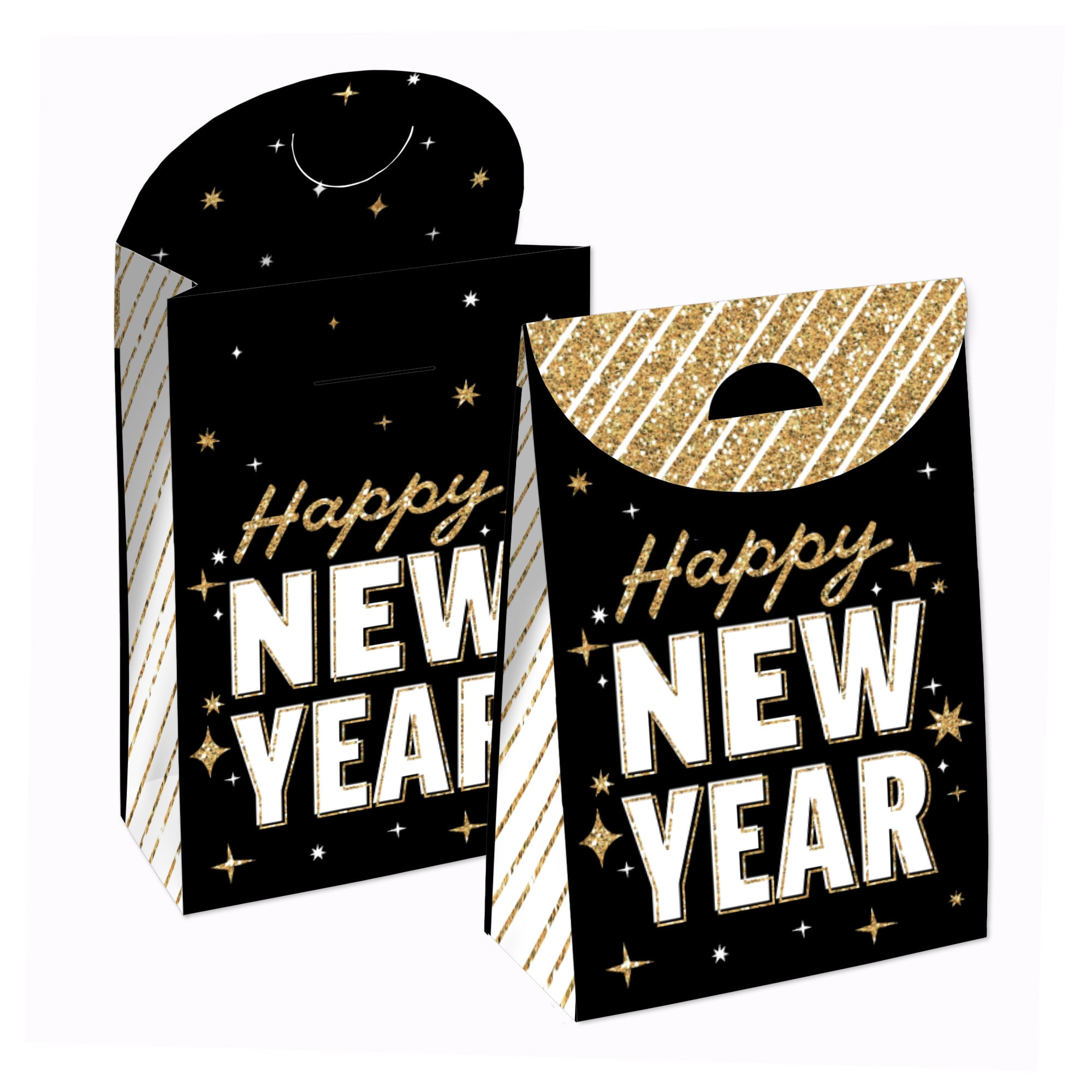 Big Dot of Happiness Hello New Year - NYE Gift Favor Bags - Party ...