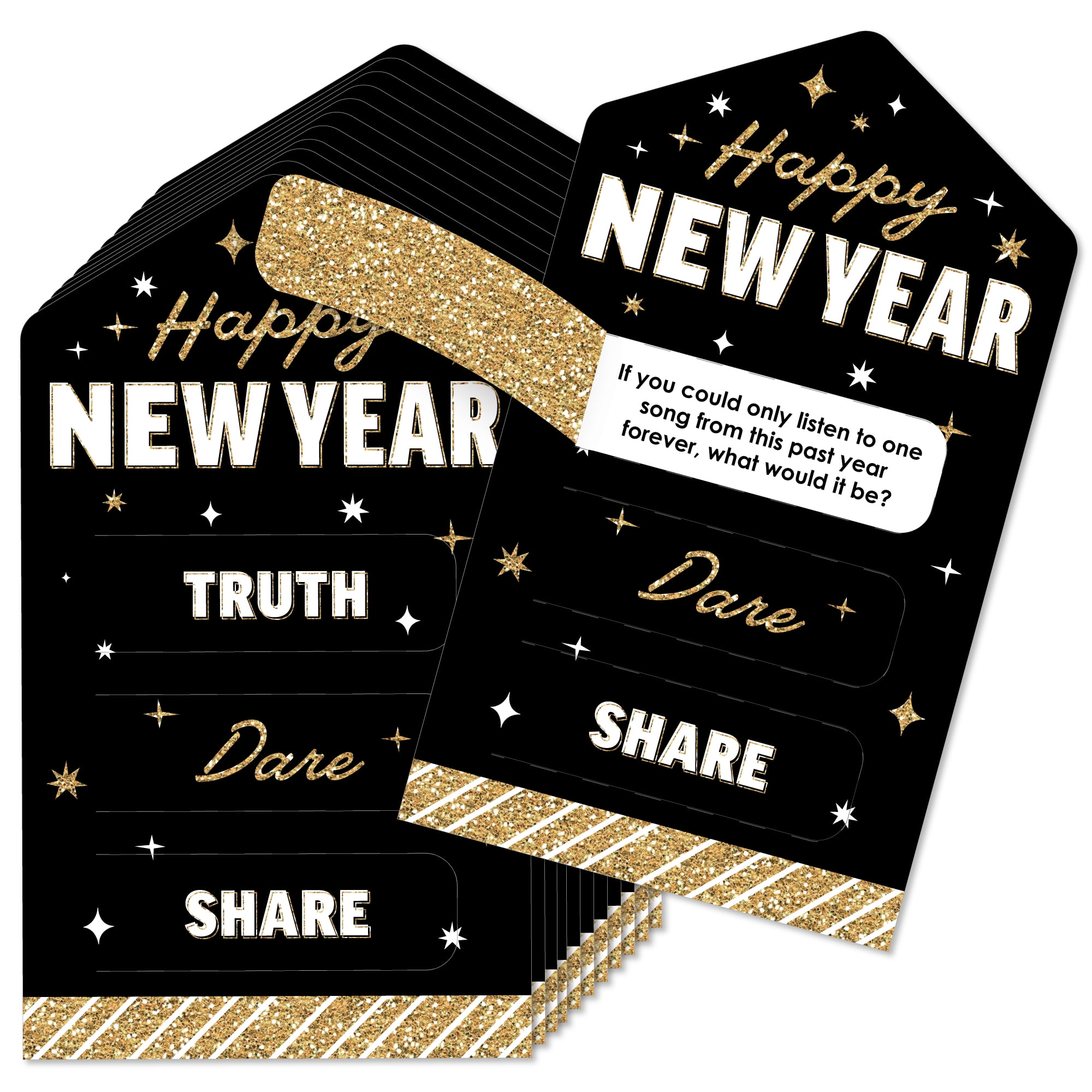 Big Dot of Happiness Hello New Year - NYE Party Game Pickle Cards ...