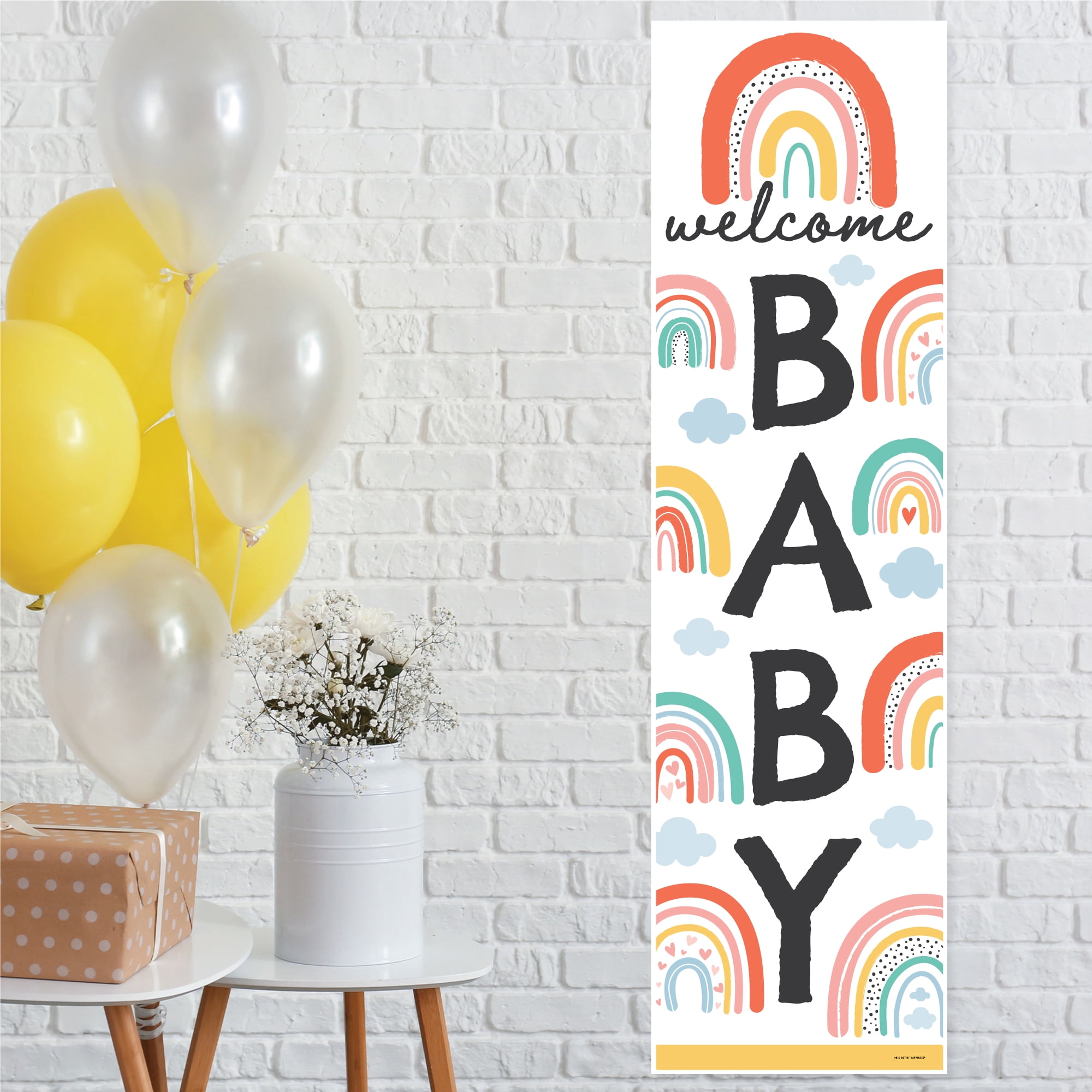 Big Dot of Happiness Hello Rainbow - Boho Baby Shower Front Door ...