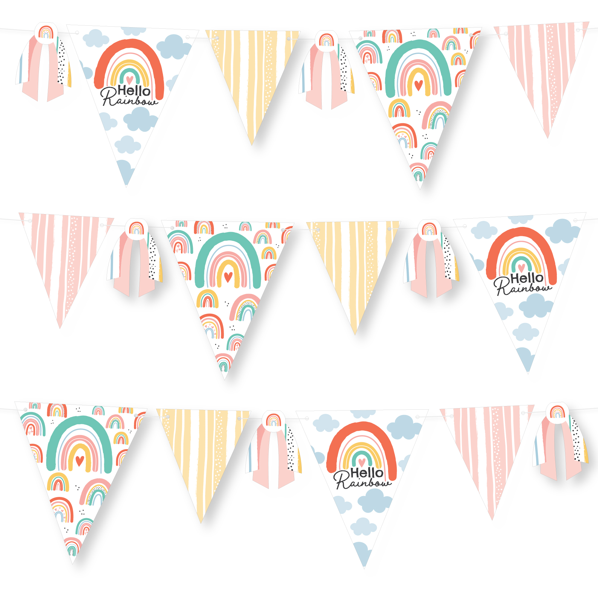 Big Dot of Happiness Hello Rainbow - DIY Boho Baby Shower and Birthday ...