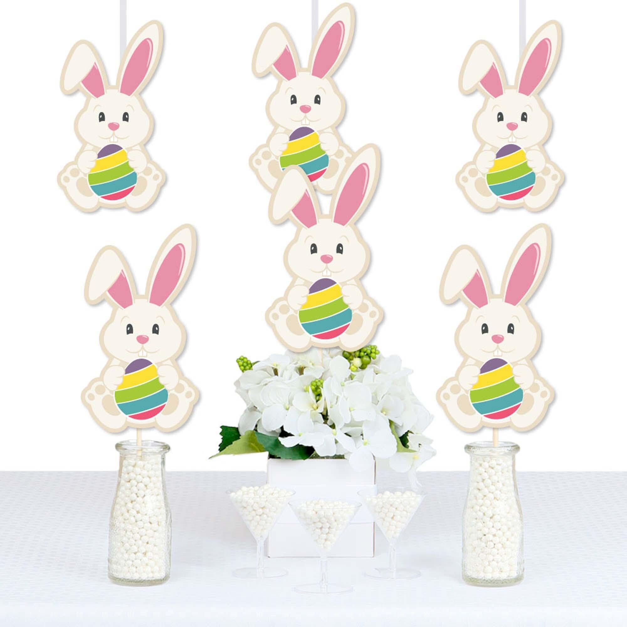Big Dot of Happiness Hippity Hoppity - Bunny Decorations DIY Easter ...