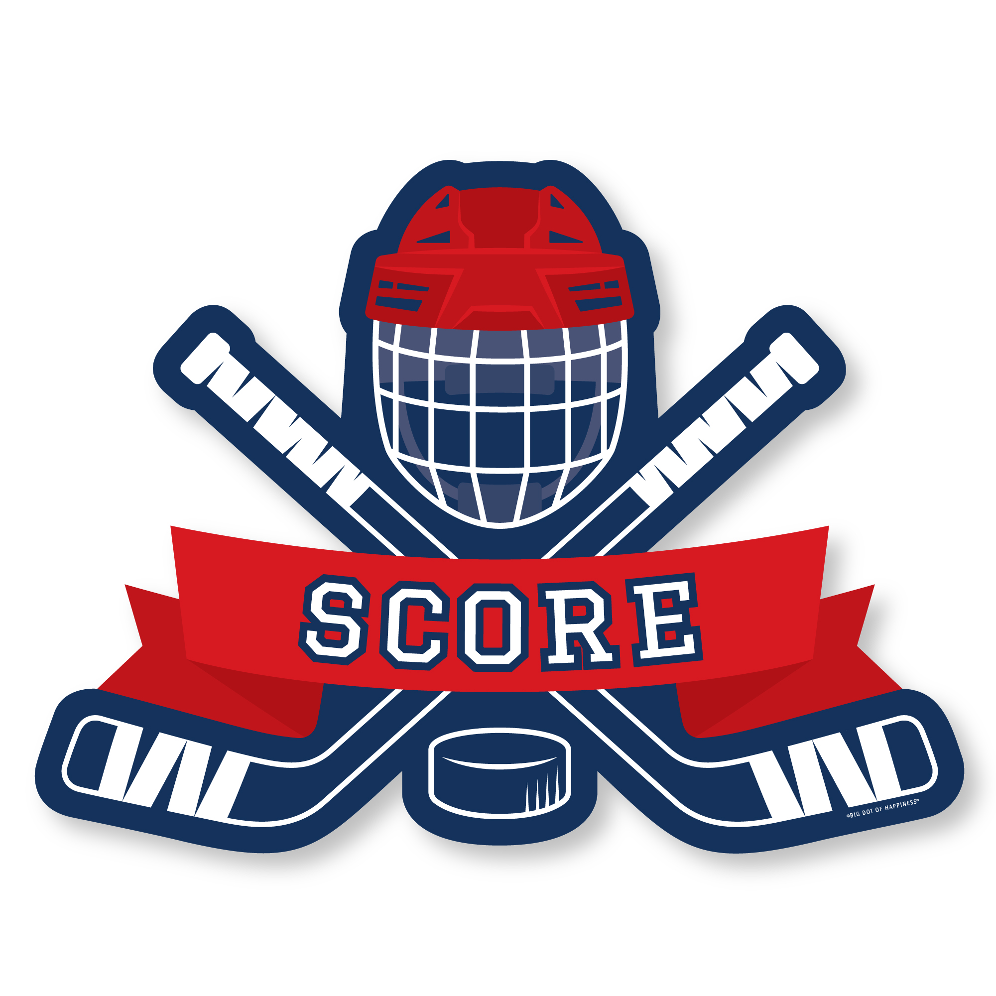 Big Dot of Happiness Hockey School Spirit Senior Night or Graduation ...