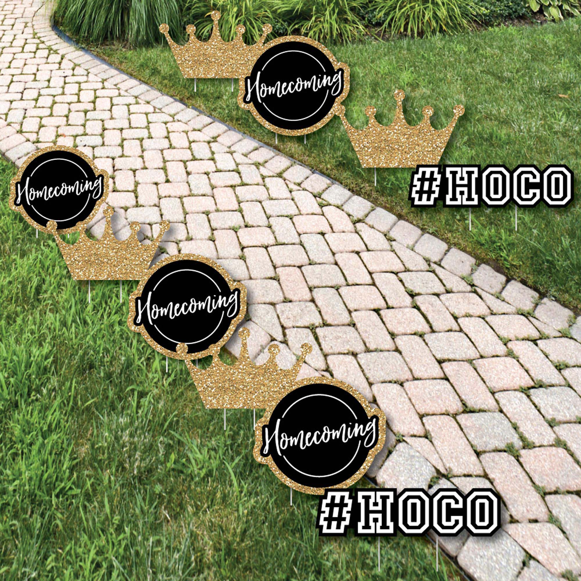 Big Dot of Happiness Hoco Dance - Crown Lawn Decorations - Outdoor ...