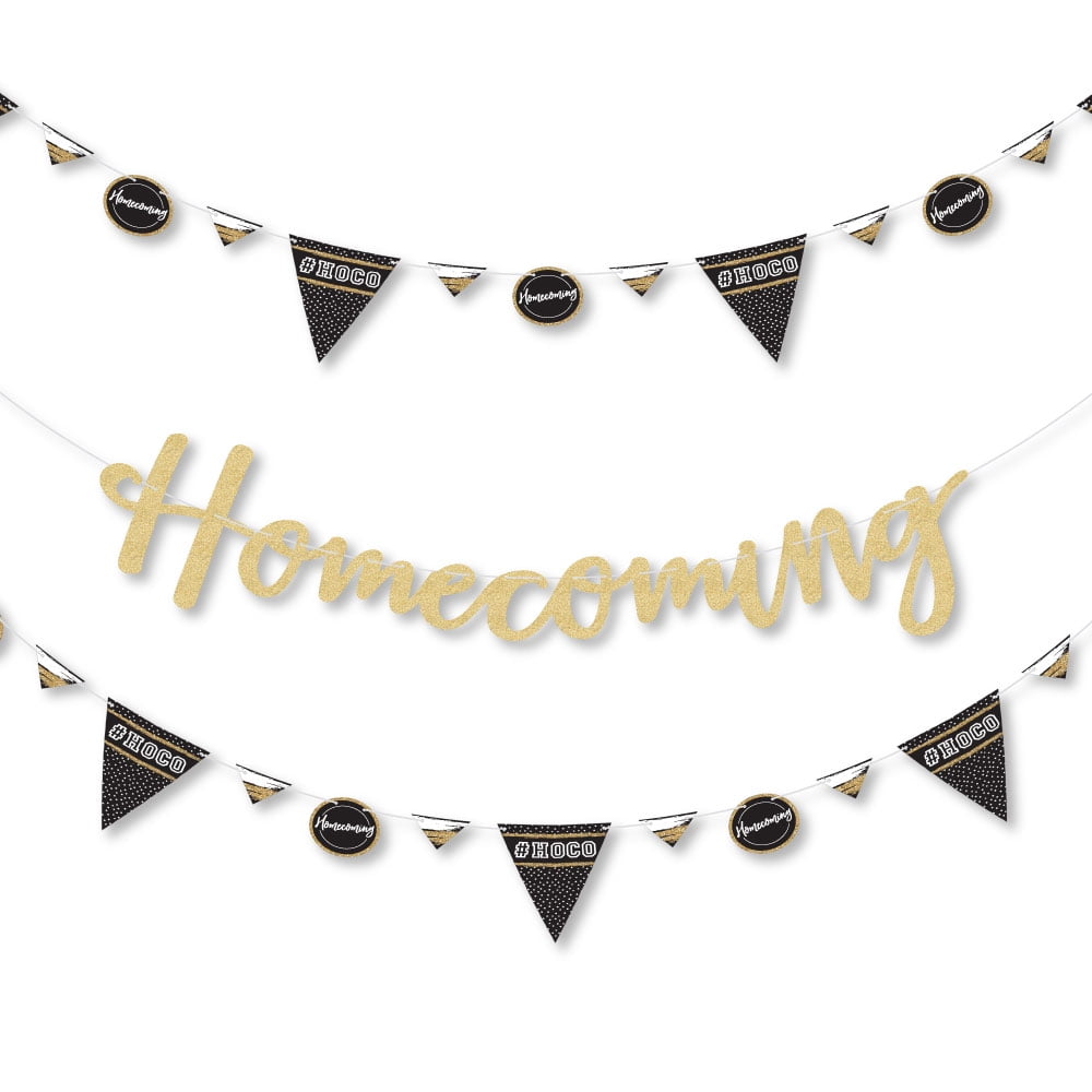 Big Dot of Happiness Hoco Dance - Homecoming Letter Banner Decoration ...