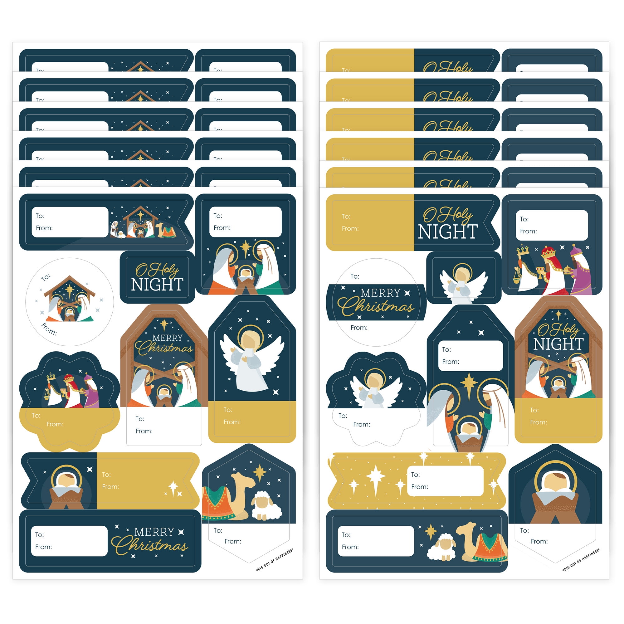 Big Dot of Happiness Holy Nativity - Assorted Manger Scene Religious ...